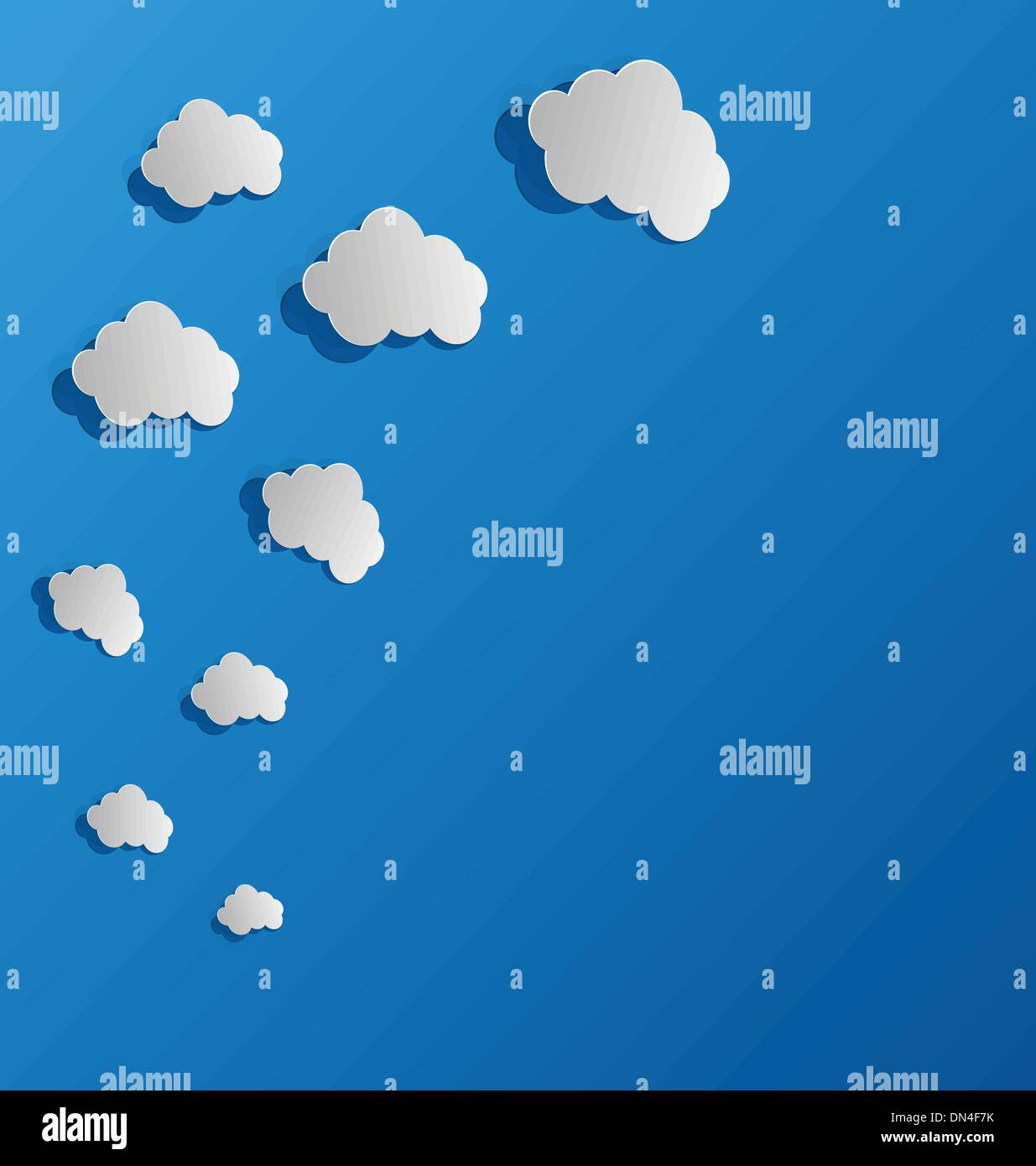 Cut out paper clouds Stock Vector Images - Alamy