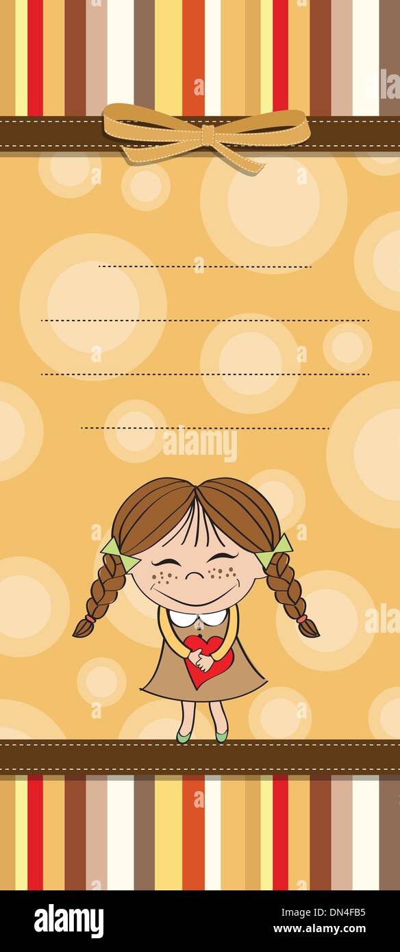 cartoon greeting card with love Stock Vector Image & Art - Alamy