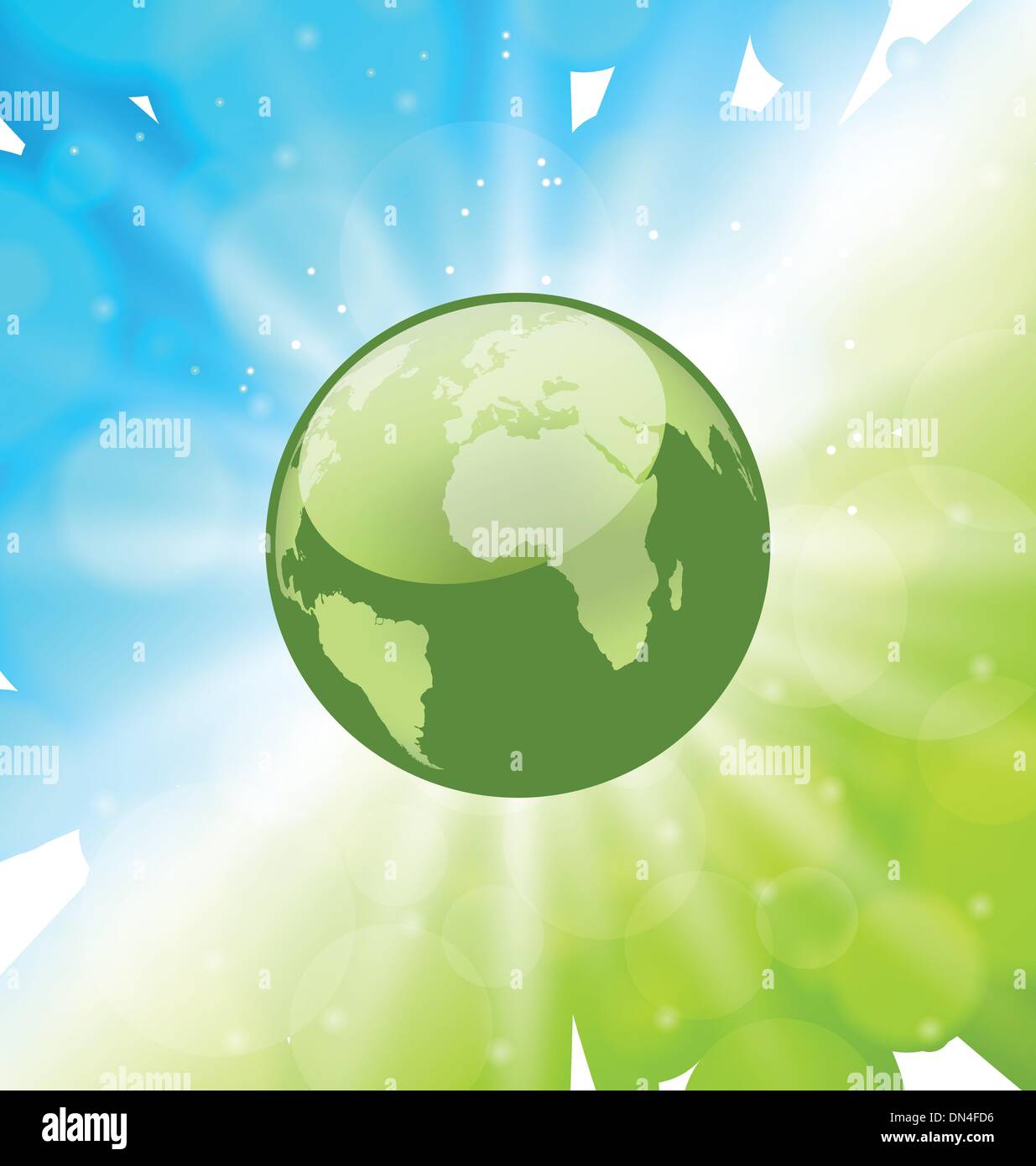 Planet earth on glowing abstract background Stock Vector Image & Art ...