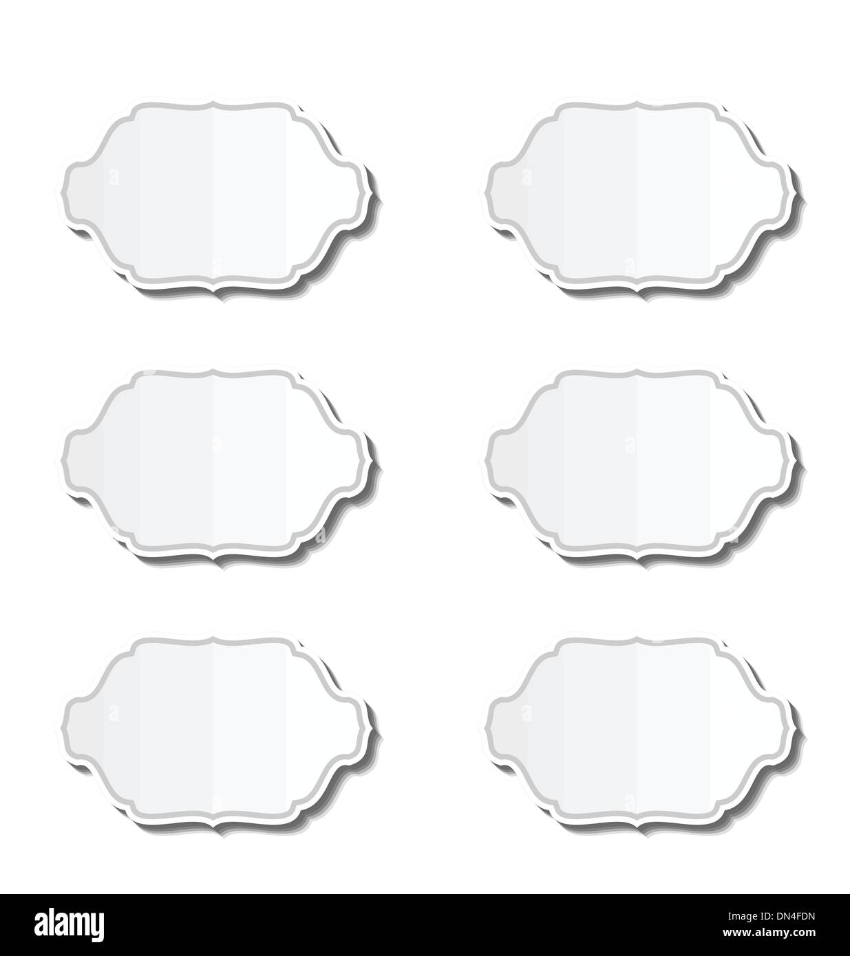 Wrapping labels Cut Out Stock Images & Pictures - Alamy