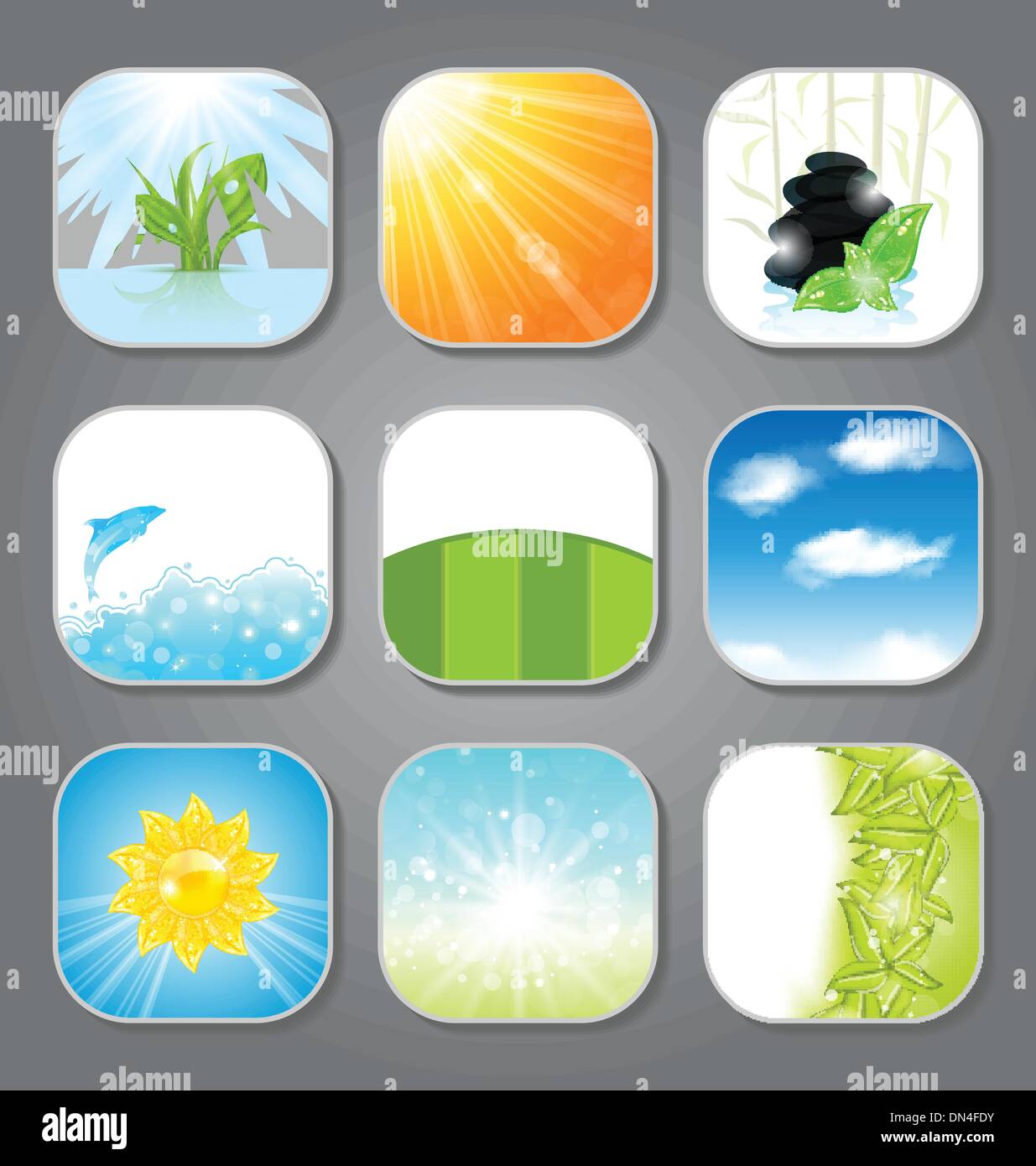 Set various backgrounds for the app icons Stock Vector Image & Art - Alamy