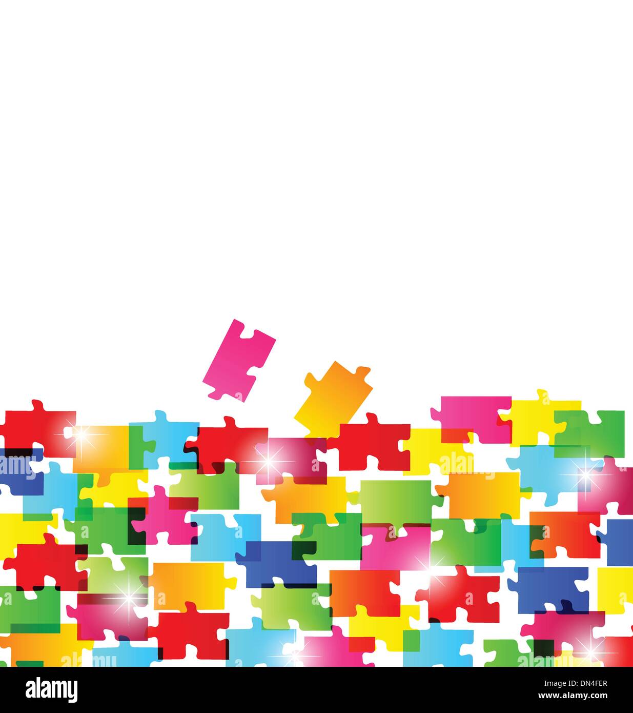 Abstract background made from colorful puzzle pieces Stock Vector Image ...