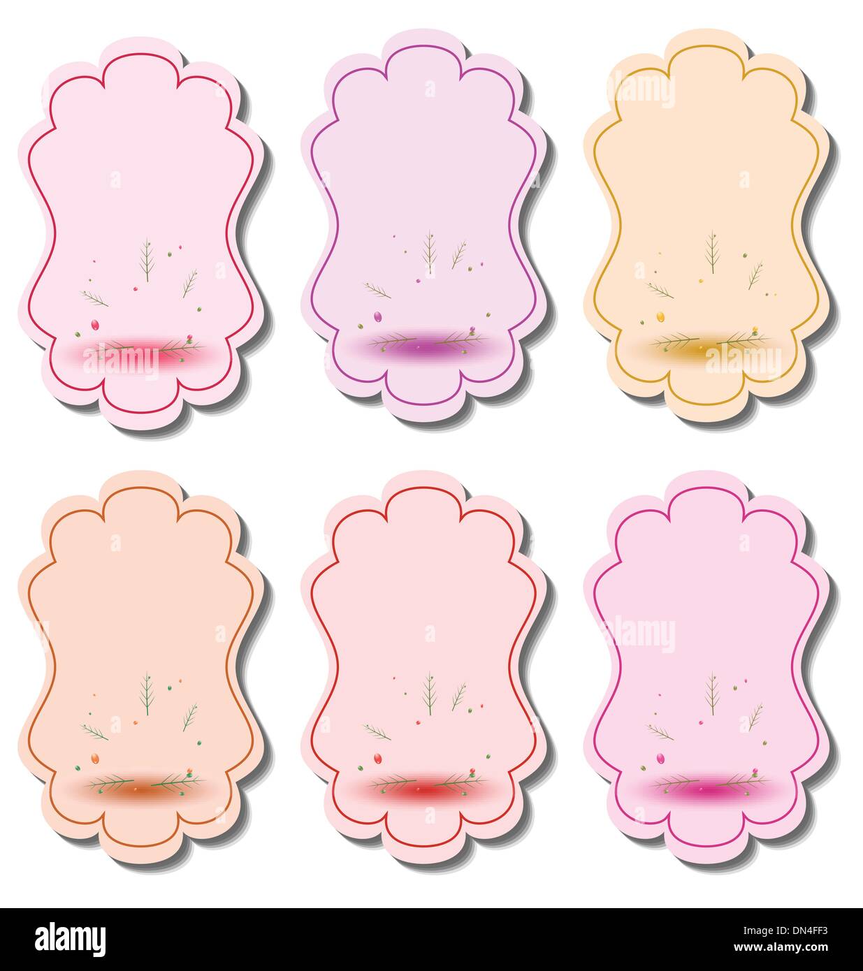 Collection beautiful labels with roses Stock Vector Image & Art - Alamy