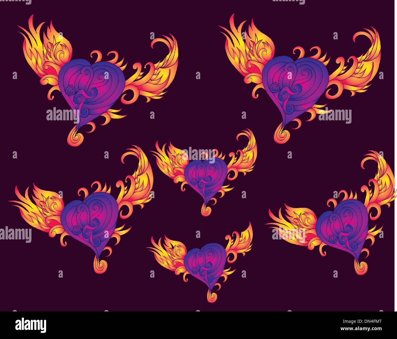 tribal tattoo hand drawing heart vector art Stock Vector Image & Art ...