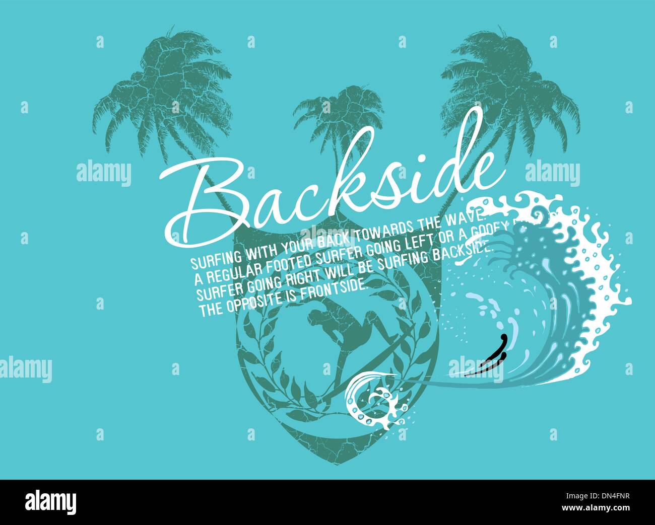 pacific surfer vector graphic design Stock Vector Image & Art - Alamy