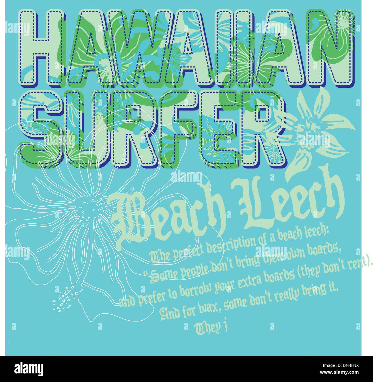 pacific surfer vector graphic design Stock Vector Image & Art - Alamy