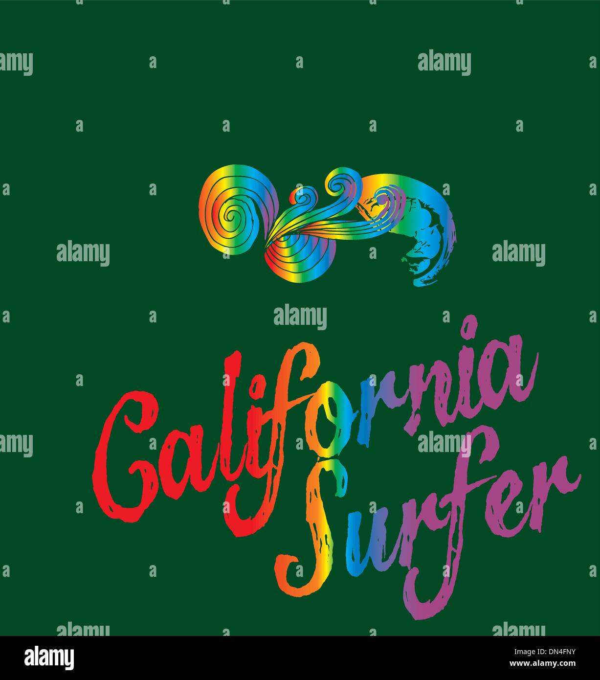 pacific surfer vector graphic design Stock Vector Image & Art - Alamy