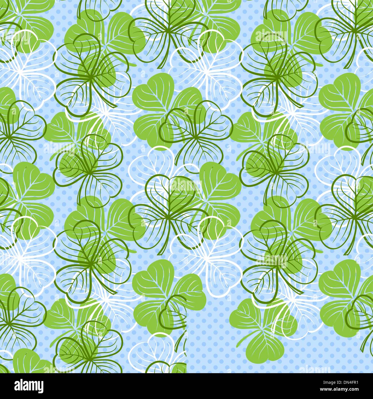 Seamless clover hi-res stock photography and images - Alamy