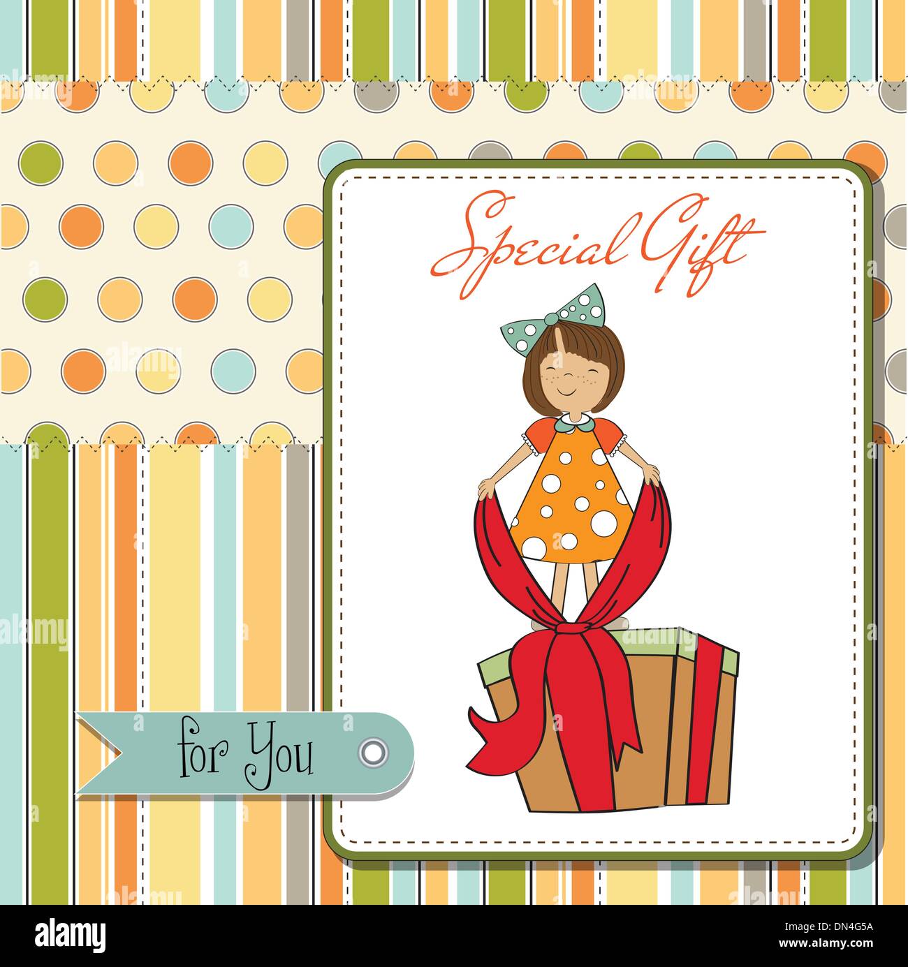 Baby gift box Stock Vector Images - Alamy