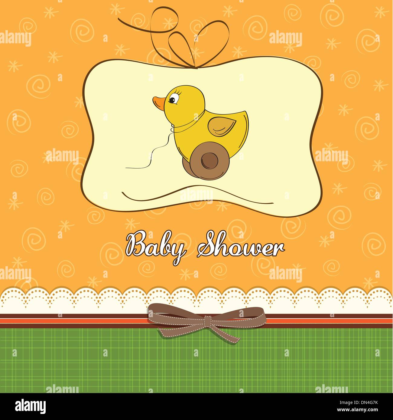 welcome card with duck toy Stock Vector Image & Art - Alamy