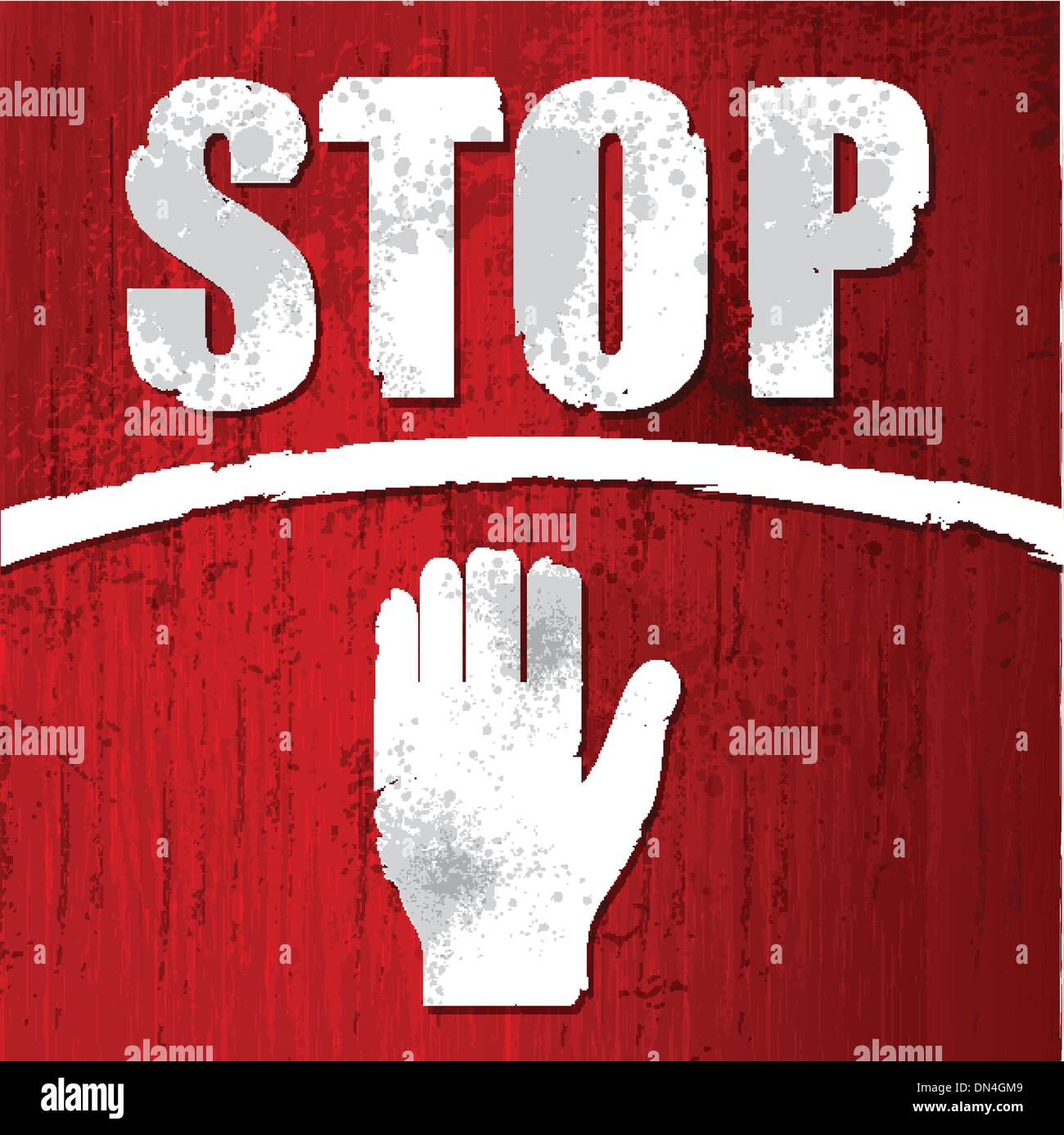Old stop sign Stock Vector Images - Alamy