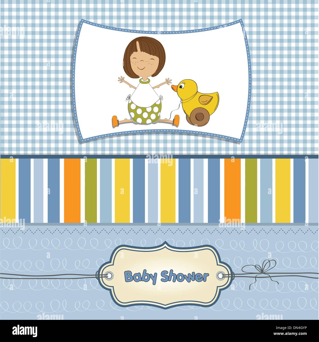 Baby card Stock Vector Images - Alamy