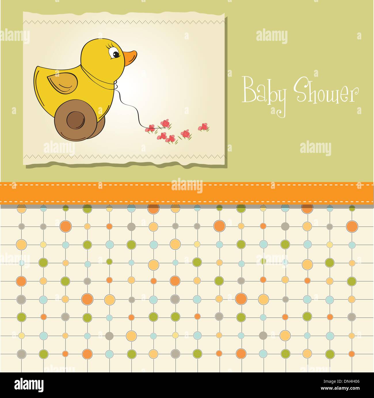 welcome card with duck toy Stock Vector Image & Art - Alamy