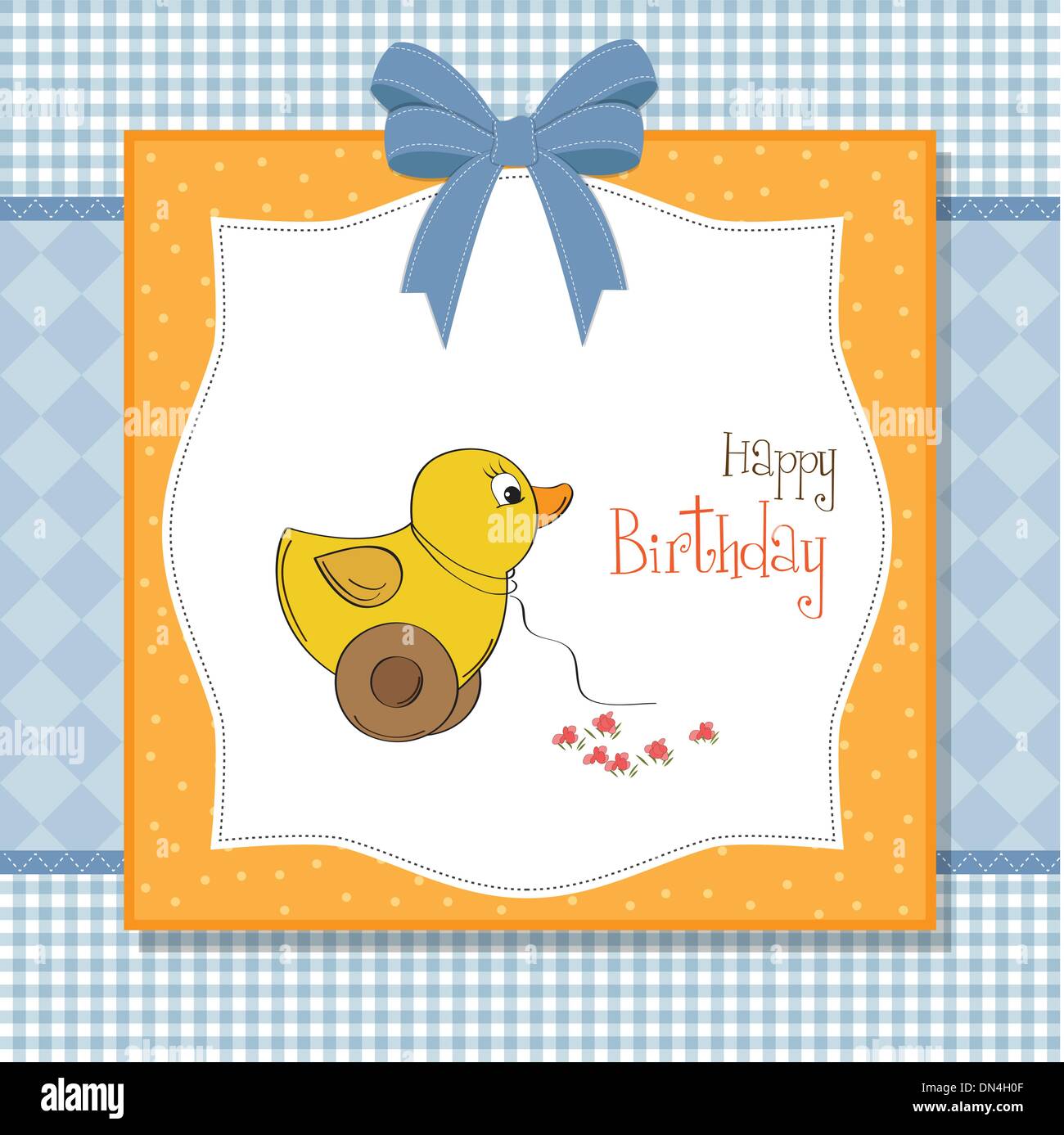welcome card with duck toy Stock Vector Image & Art - Alamy