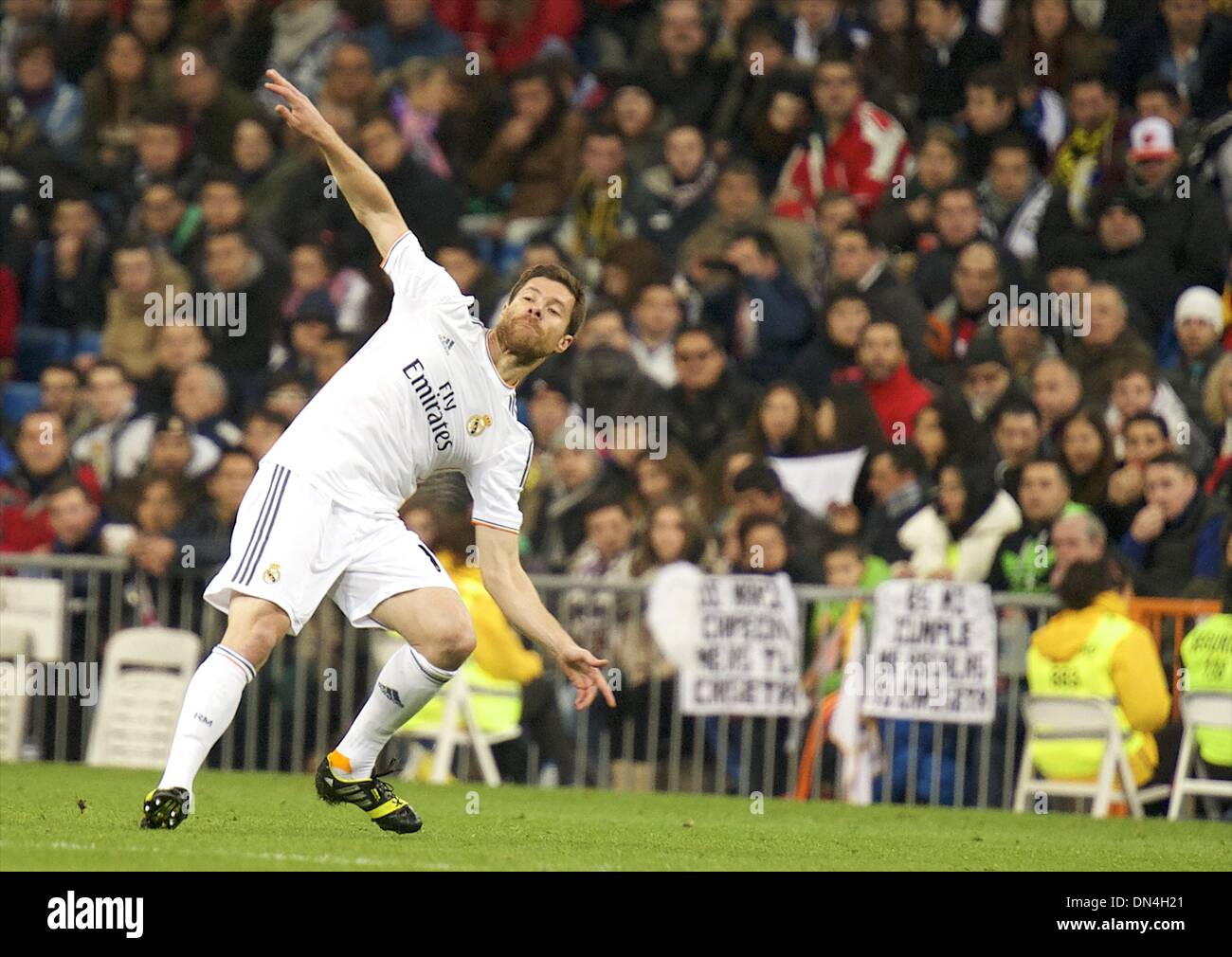 Madrid, Spain. 18th Dec, 2013. Xabi Alonso during the Copa del Rey ...