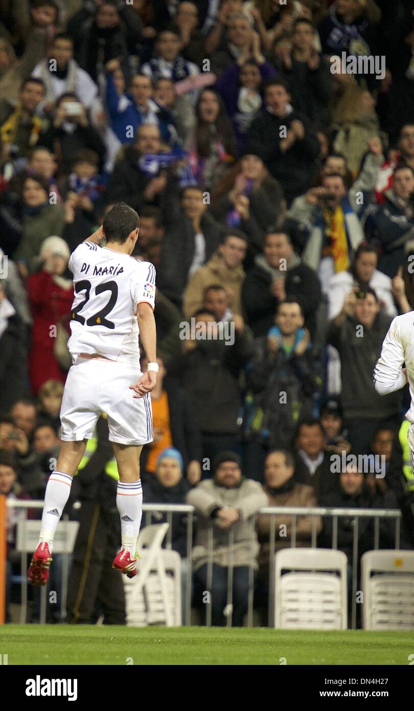 Madrid, Spain. 18th Dec, 2013. Angel Di Maria during the Copa del Rey ...