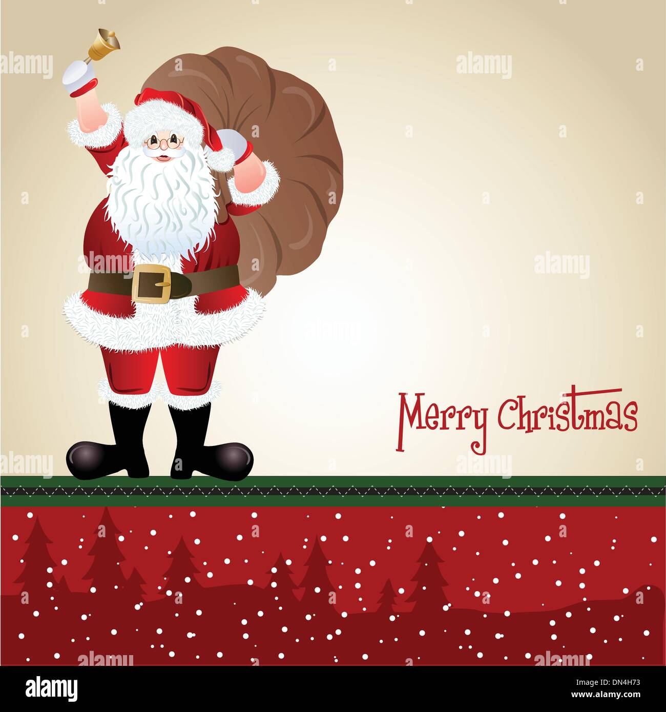 Santa Claus, greeting card design Stock Vector Image & Art - Alamy