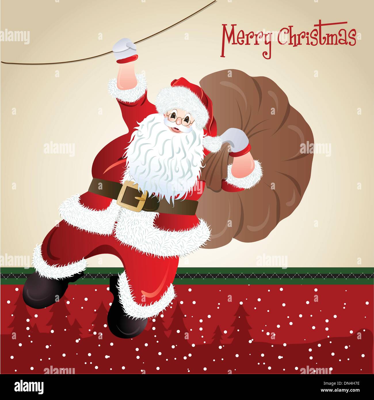 Santa Claus, greeting card design Stock Vector Image & Art - Alamy