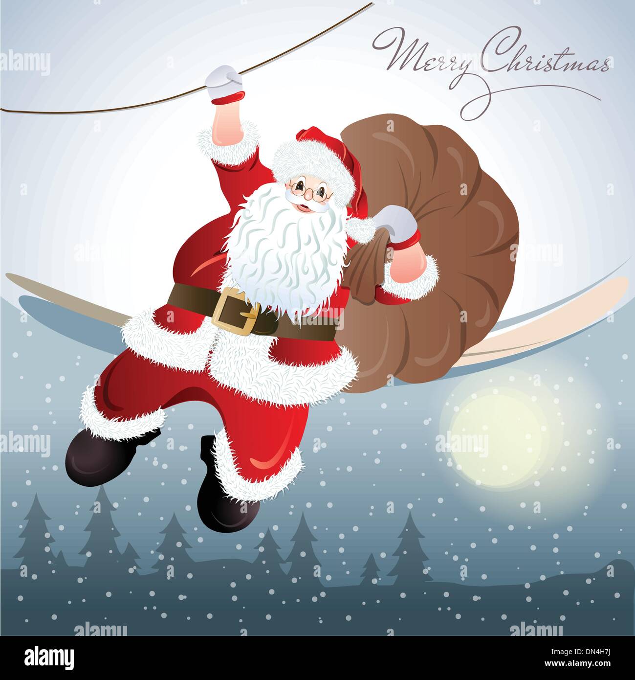 One santa claus man Stock Vector Images - Alamy