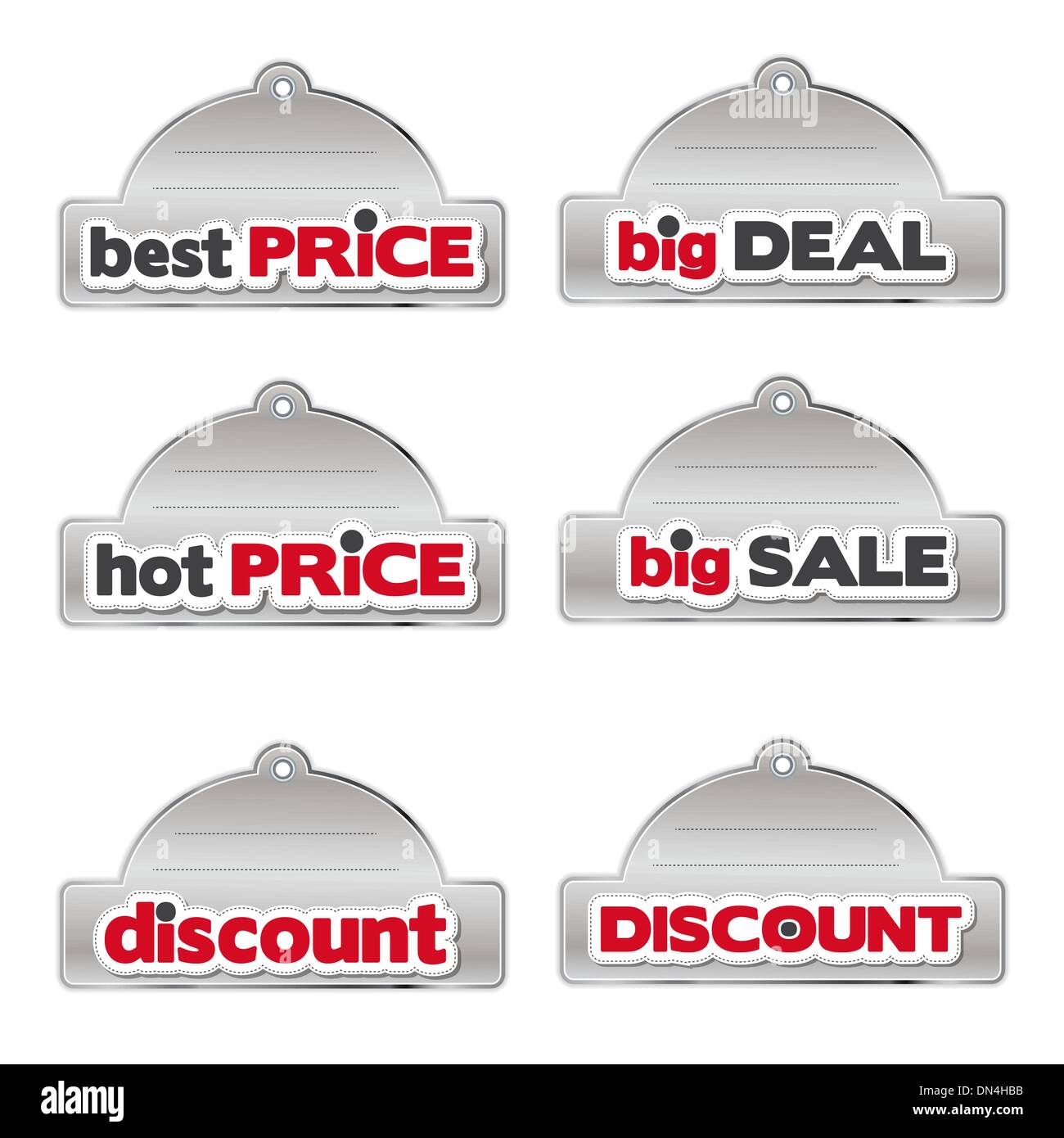 Clothes labels isolated Cut Out Stock Images & Pictures - Alamy