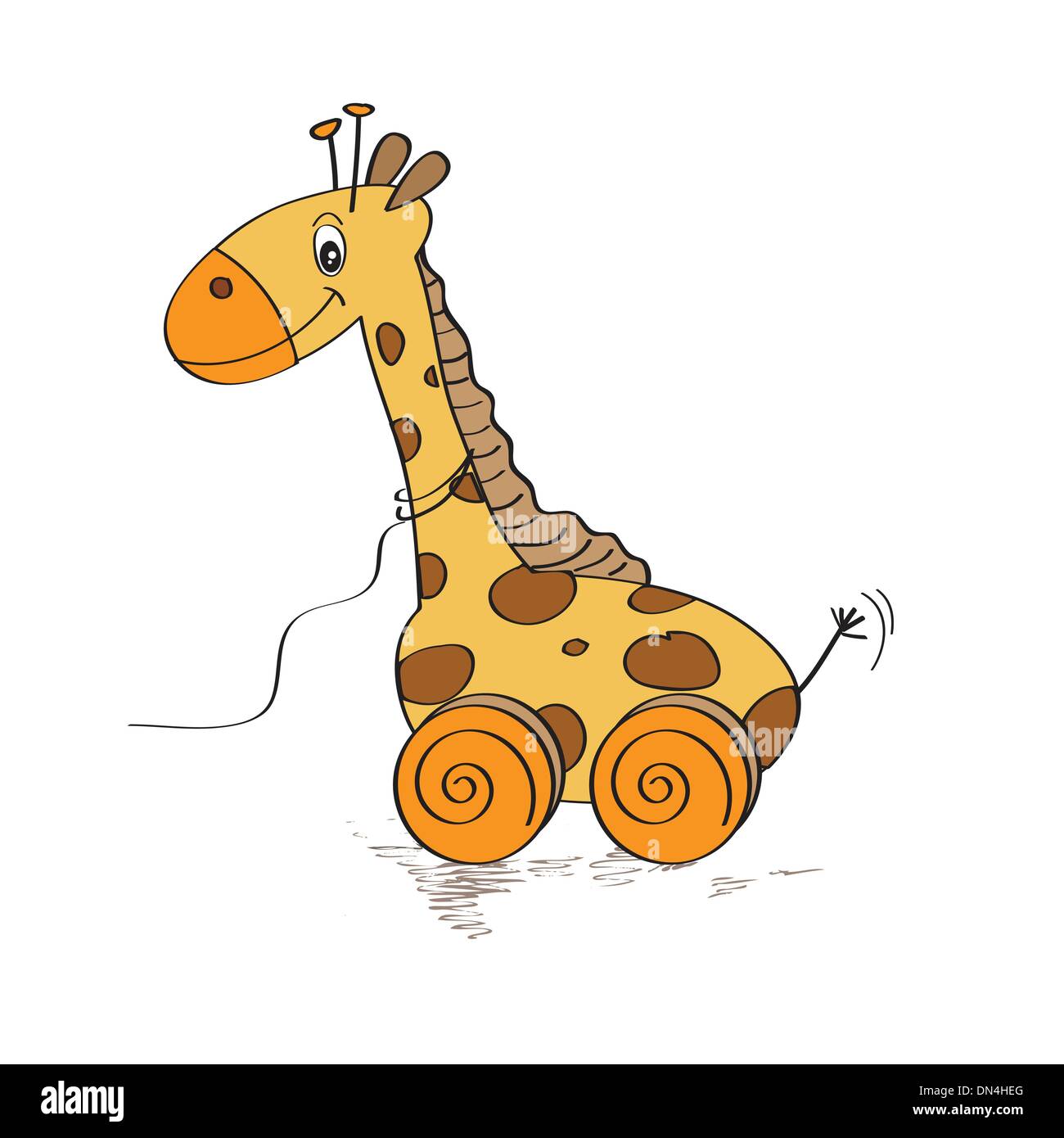 Cute Giraffe Toy Stock Vector Image & Art - Alamy
