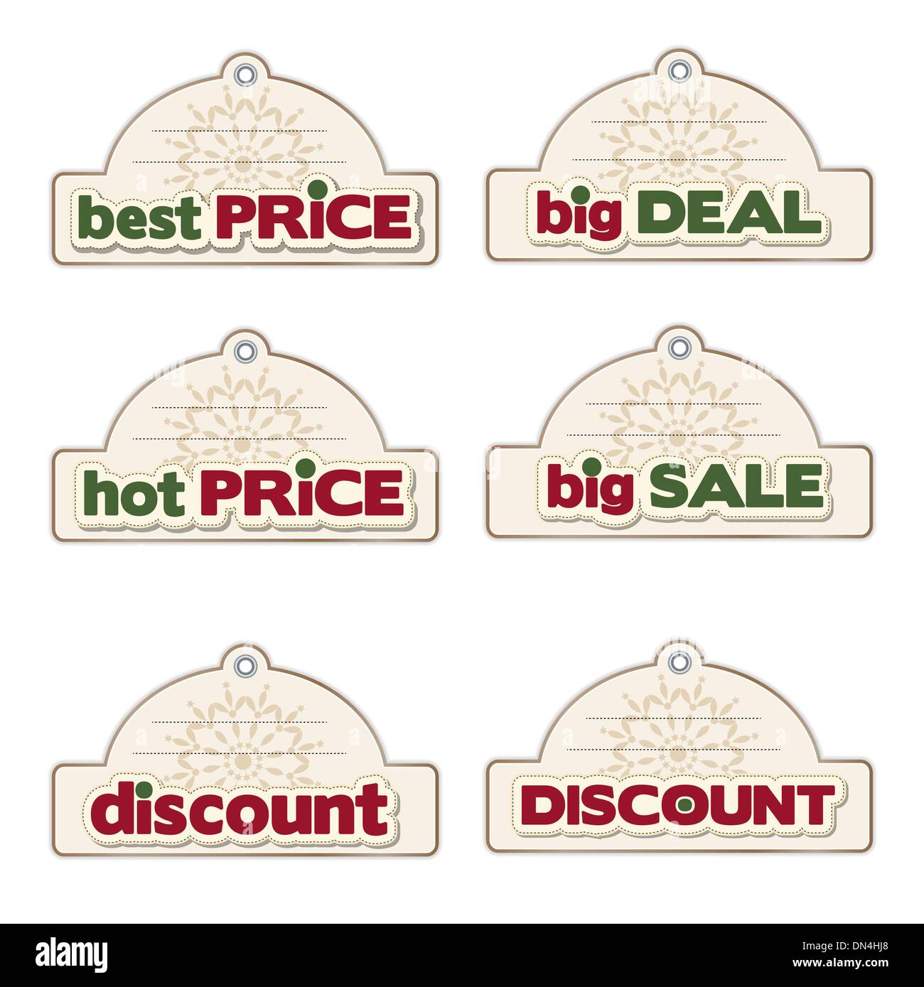 set of promotional labels Stock Vector Image & Art - Alamy