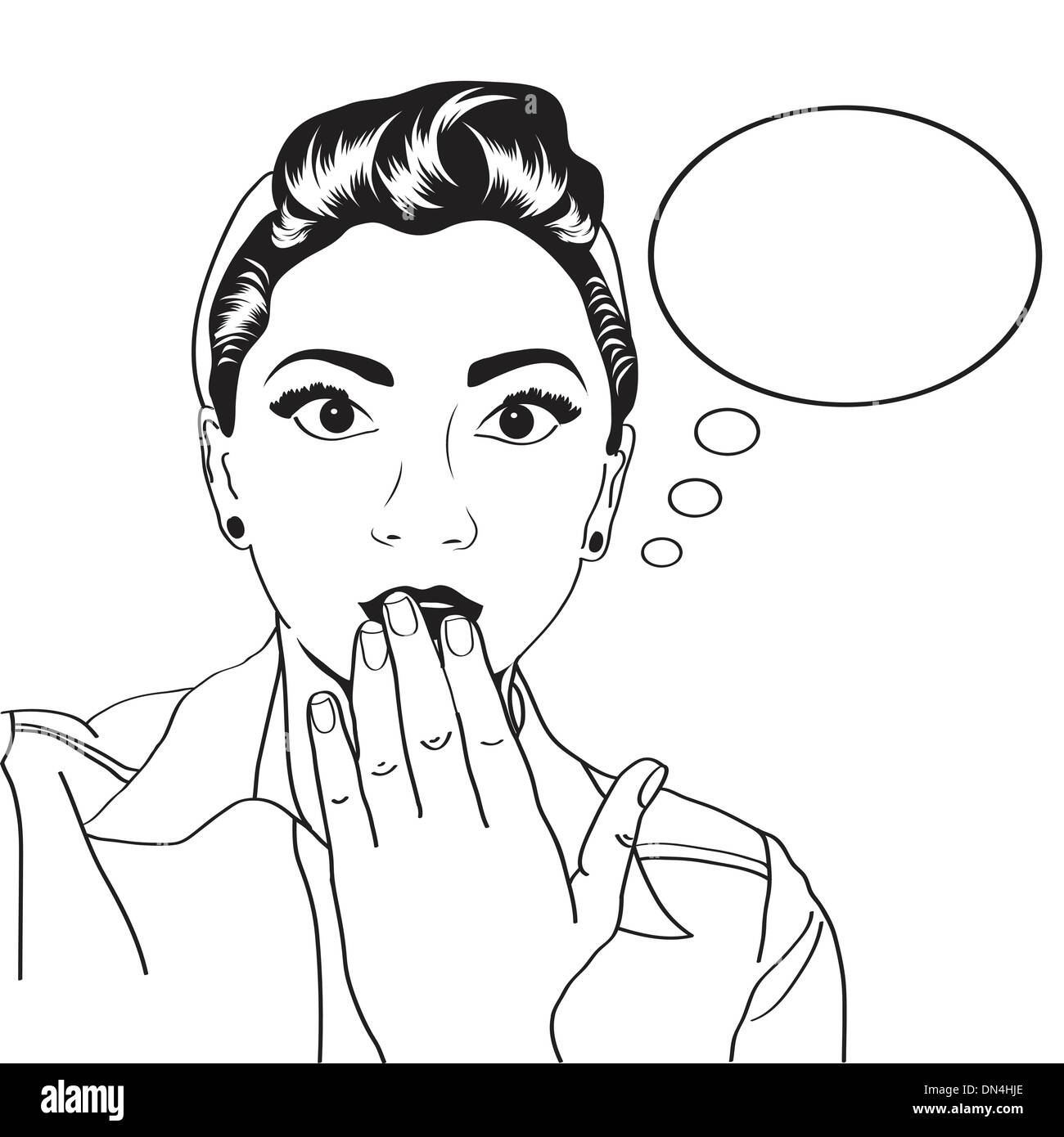 Pop art background Black and White Stock Photos & Images - Alamy