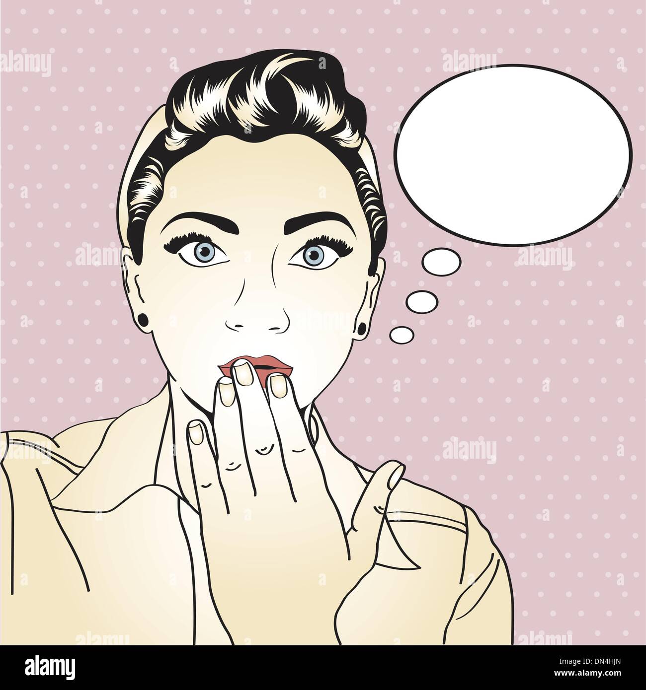 Pop art girl hi-res stock photography and images - Alamy