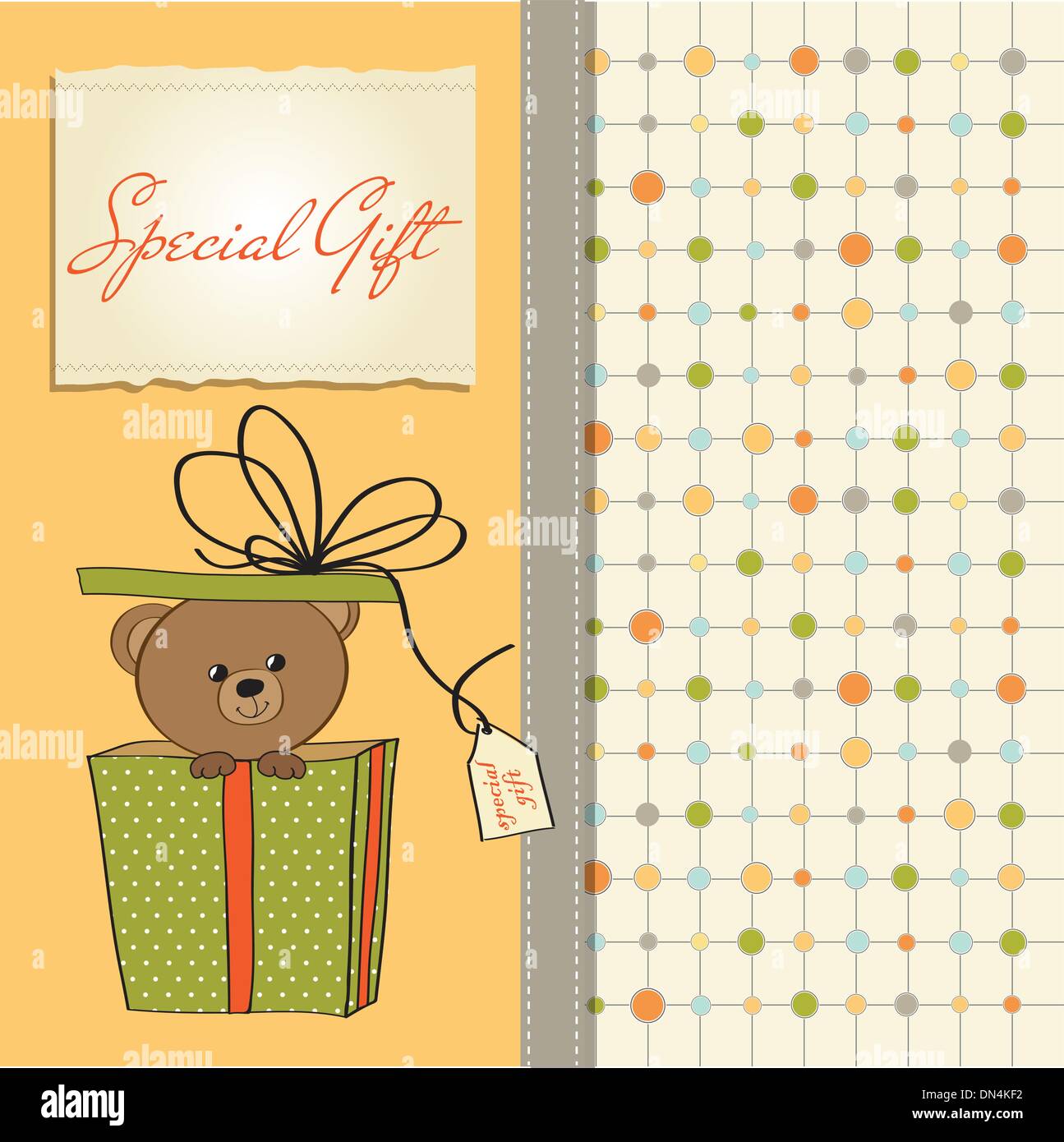birthday greeting card with teddy bear Stock Vector Image & Art - Alamy
