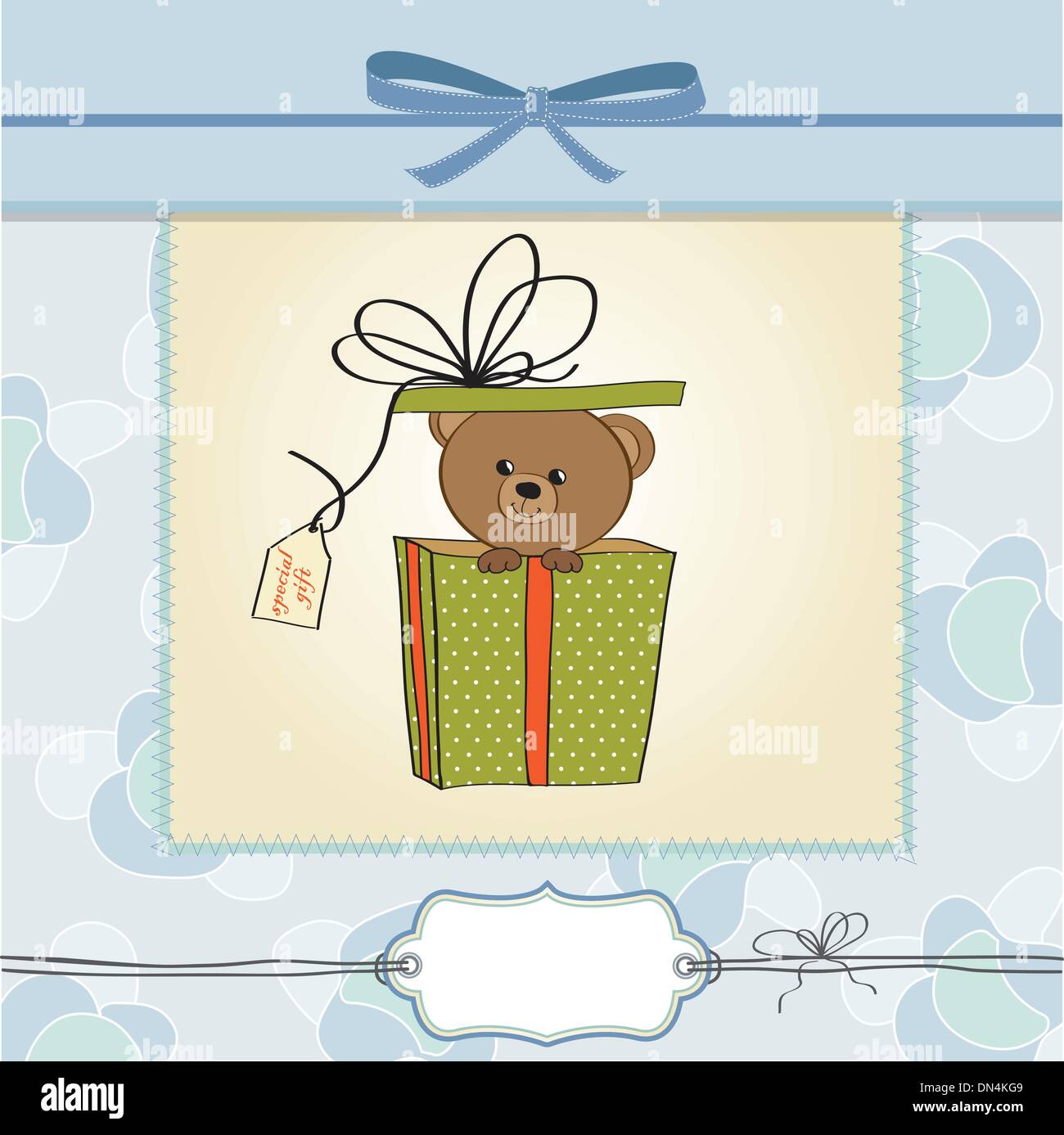 birthday greeting card with teddy bear Stock Vector Image & Art - Alamy