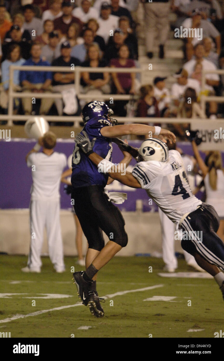 Sep 28, 2006; Fort Worth, TX, USA; NCAA FOOTBALL: BYU @ TCU game was ...