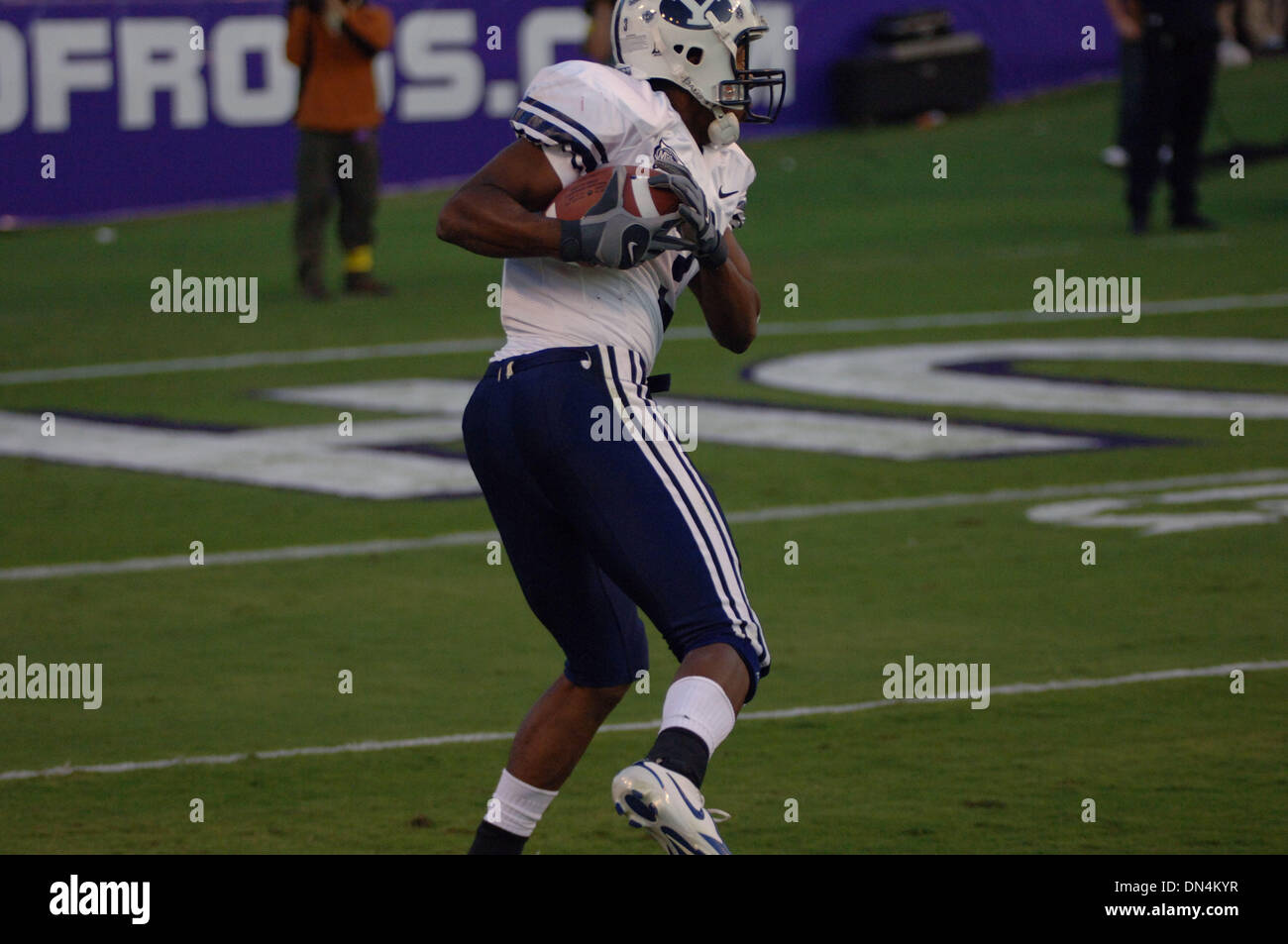 Texas christian university brigham young university hi-res stock ...