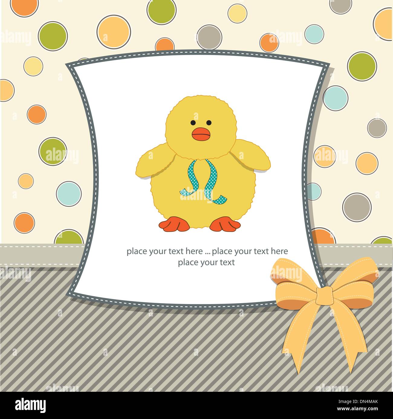 customizable greeting card with duck Stock Vector Image & Art - Alamy