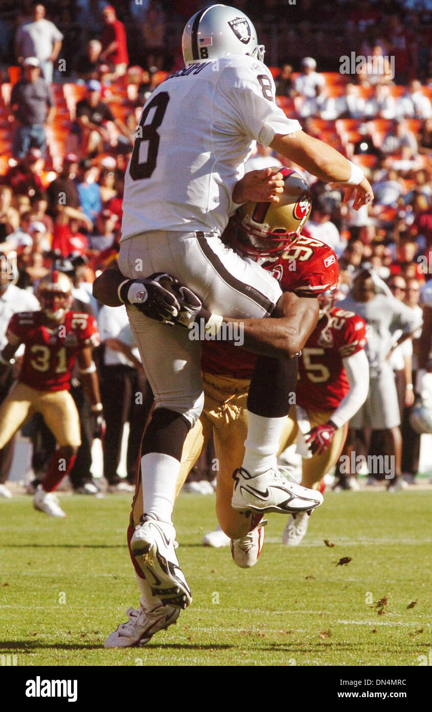 Oct 08, 2006; San Francisco, CA, USA; NFL Football: Oakland Raiders ...