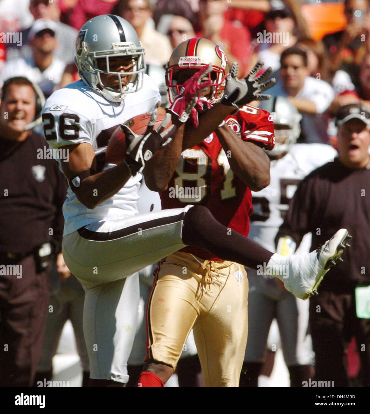 Oct 08, 2006; San Francisco, CA, USA; NFL Football: Oakland Raiders ...