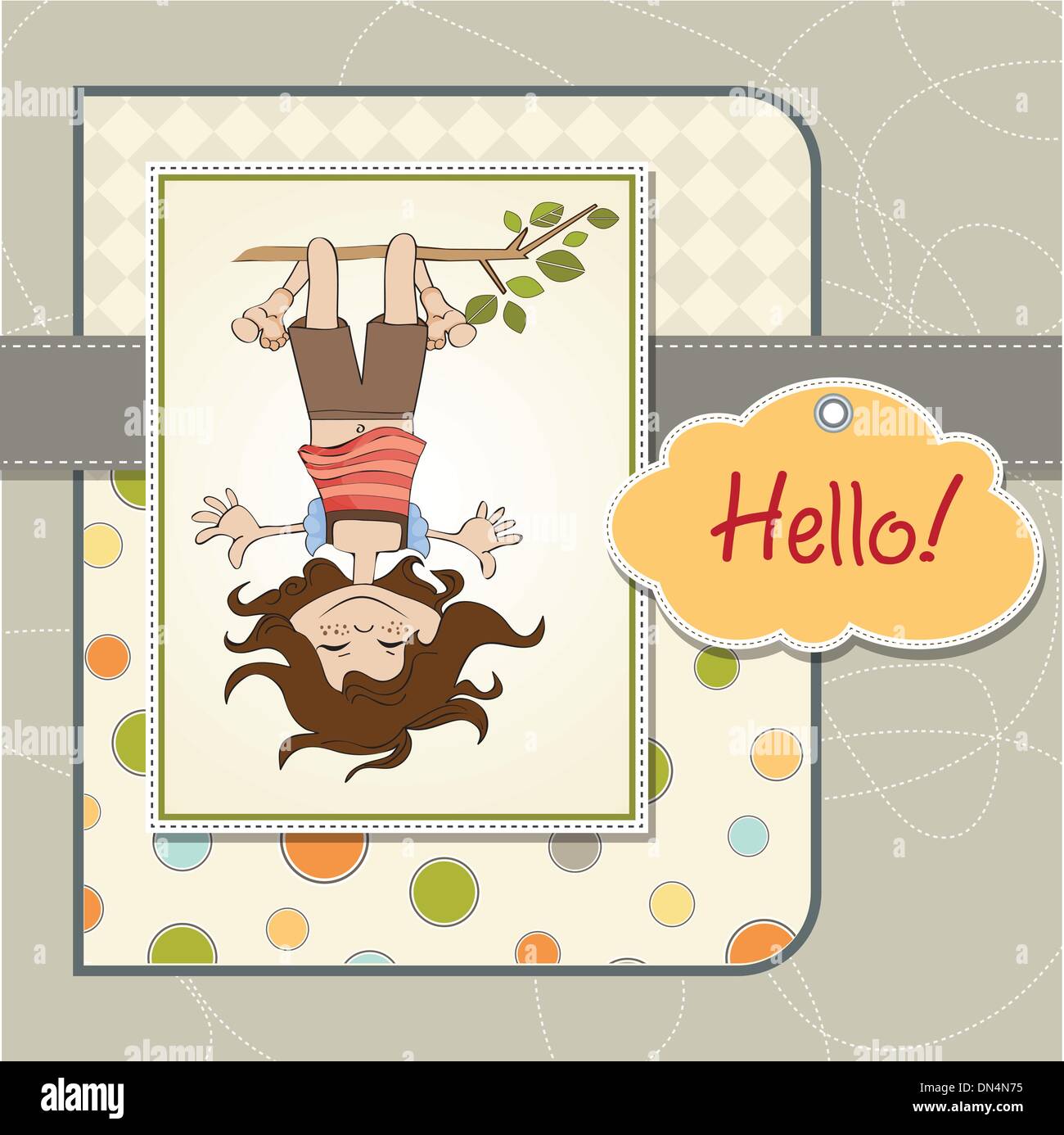 Hanging head woman Stock Vector Images - Alamy