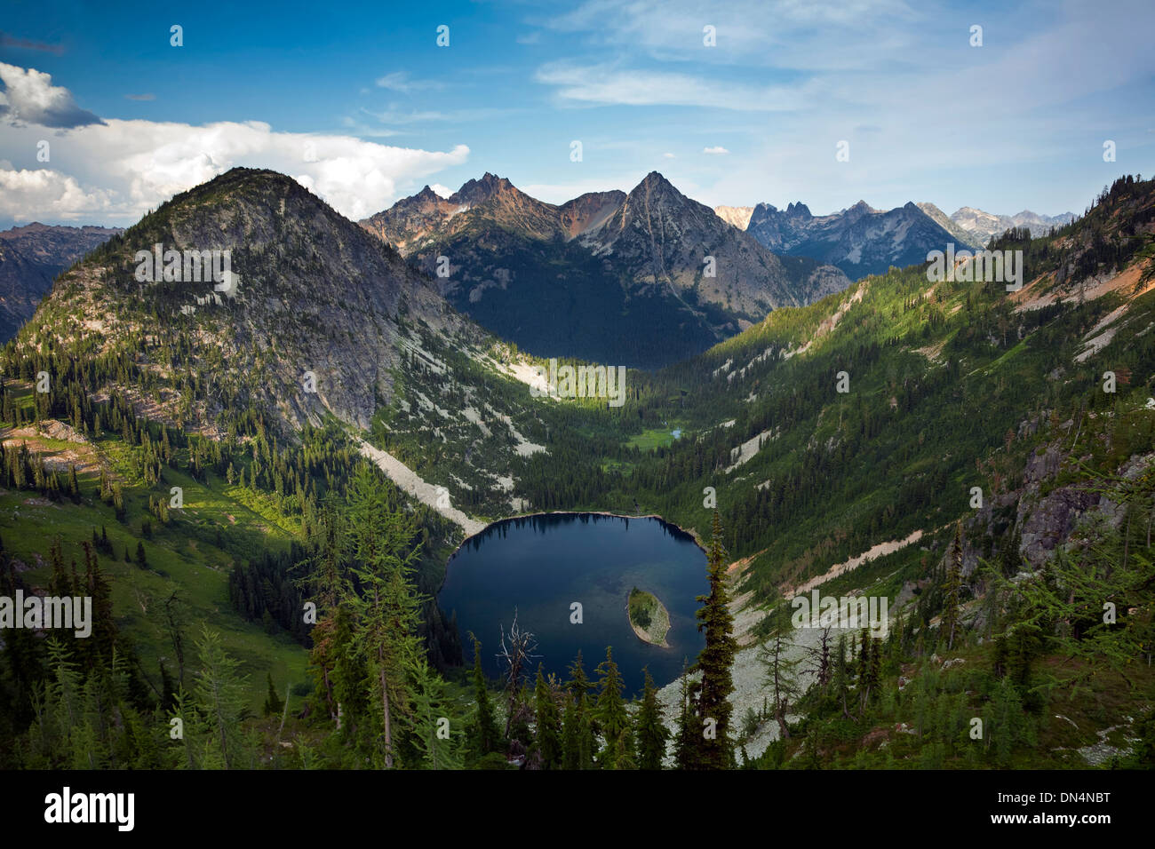 WASHINGTON - Overlooking Lake Ann and the Rainy Pass area from the ...