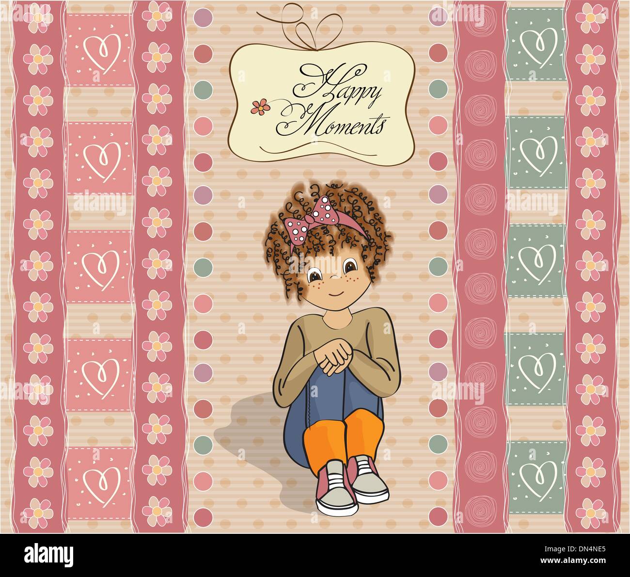 Childish girl Stock Vector Images - Alamy