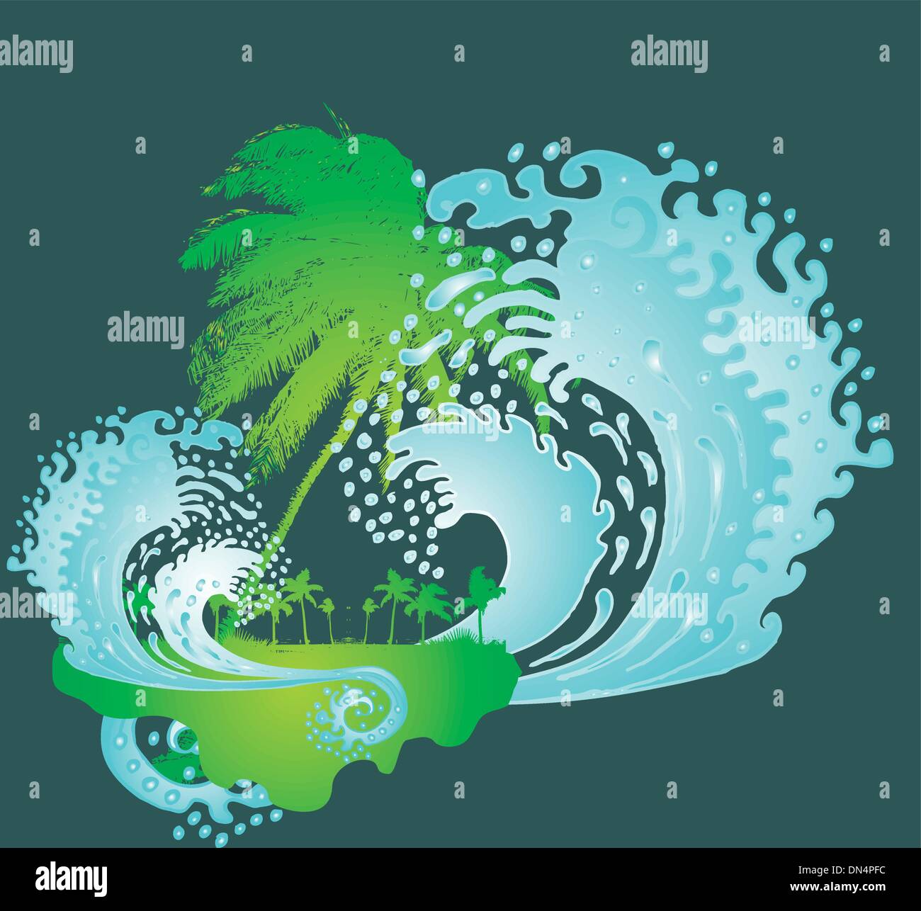 Waves vector vectors hi-res stock photography and images - Alamy