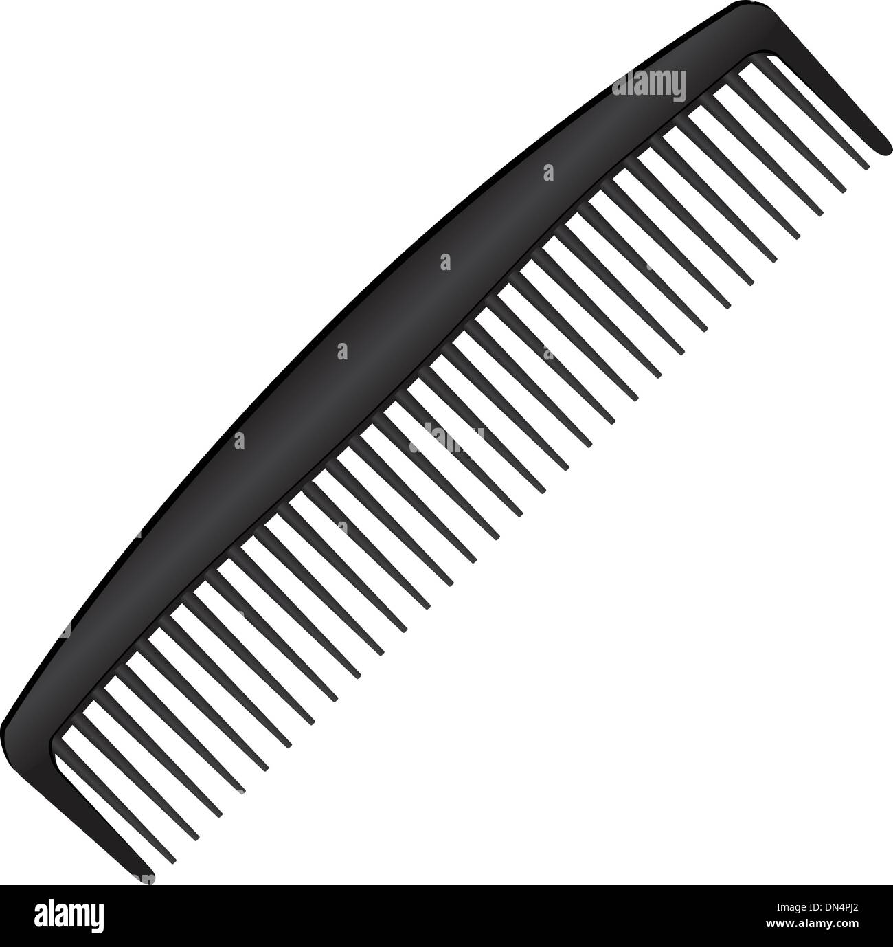 Hair comb illustration Black and White Stock Photos & Images - Alamy