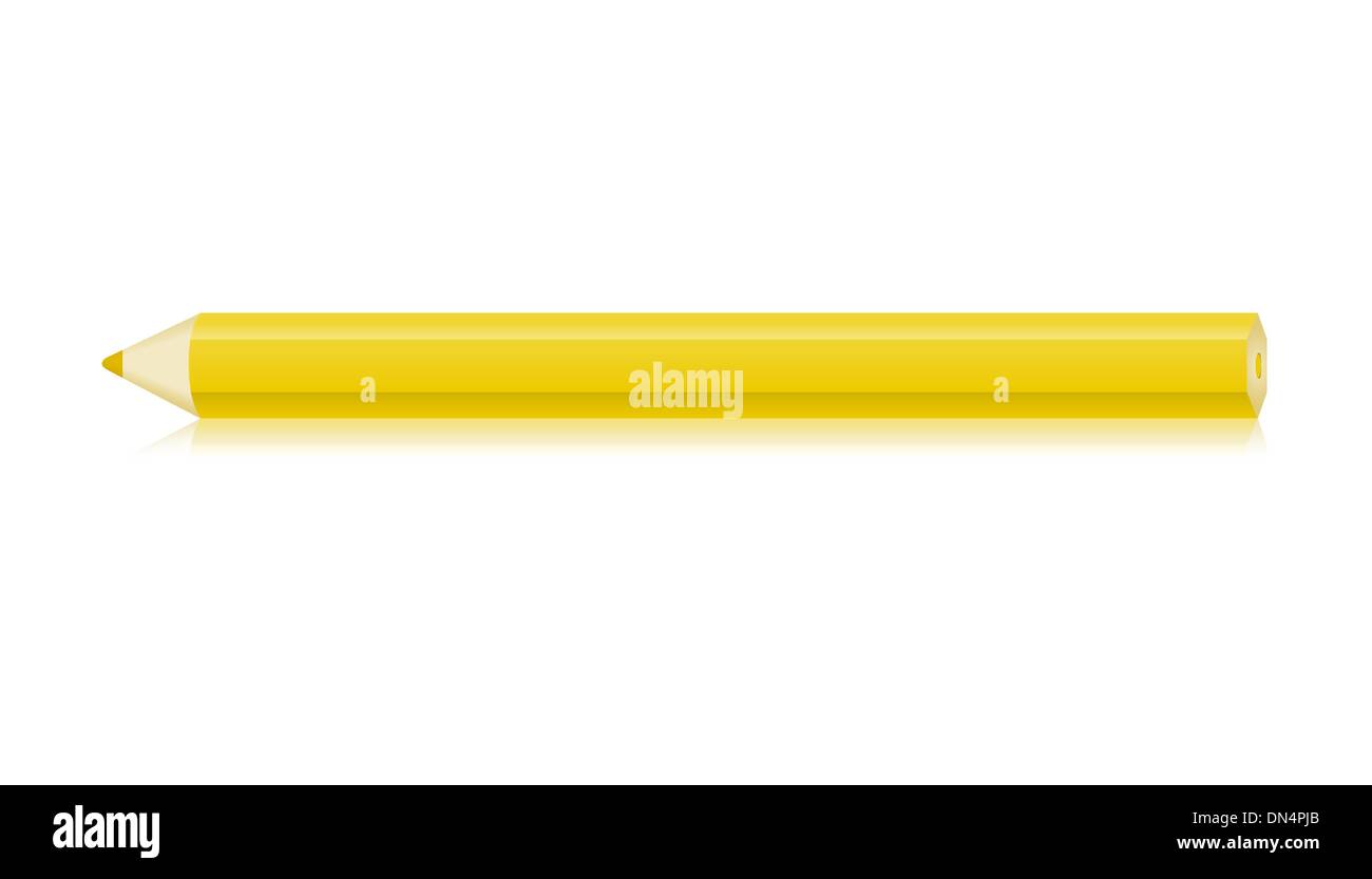 The yellow crayon Stock Vector Image & Art - Alamy