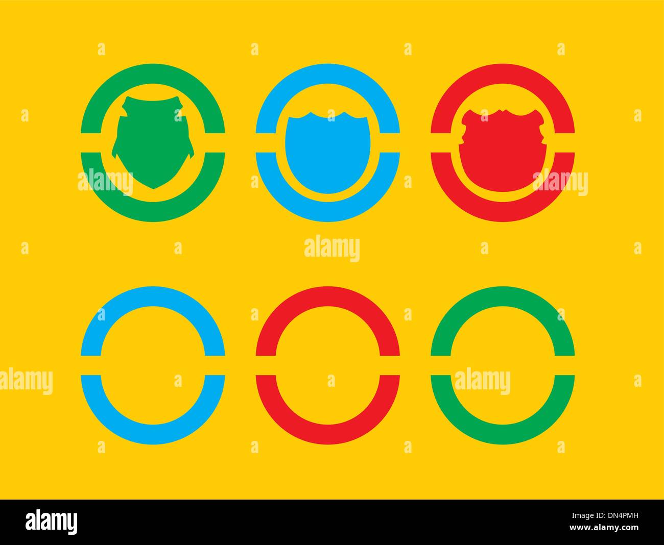 mix color shield vector art Stock Vector Image & Art - Alamy