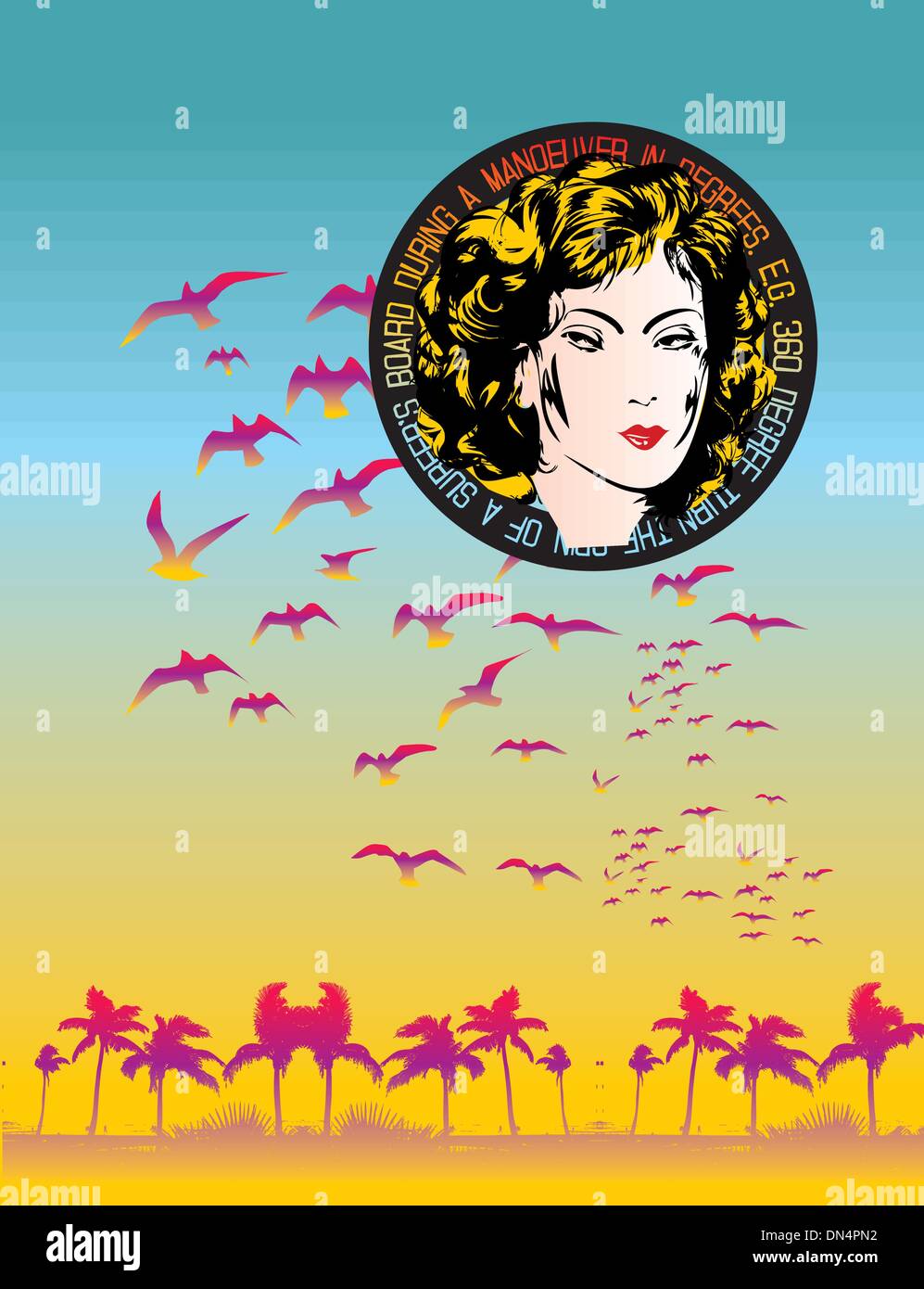 pacific surfer vector graphic design Stock Vector Image & Art - Alamy