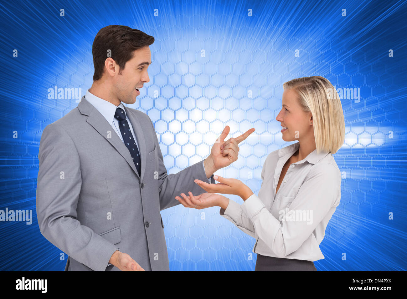 Business technology meet woman hi-res stock photography and images - Alamy