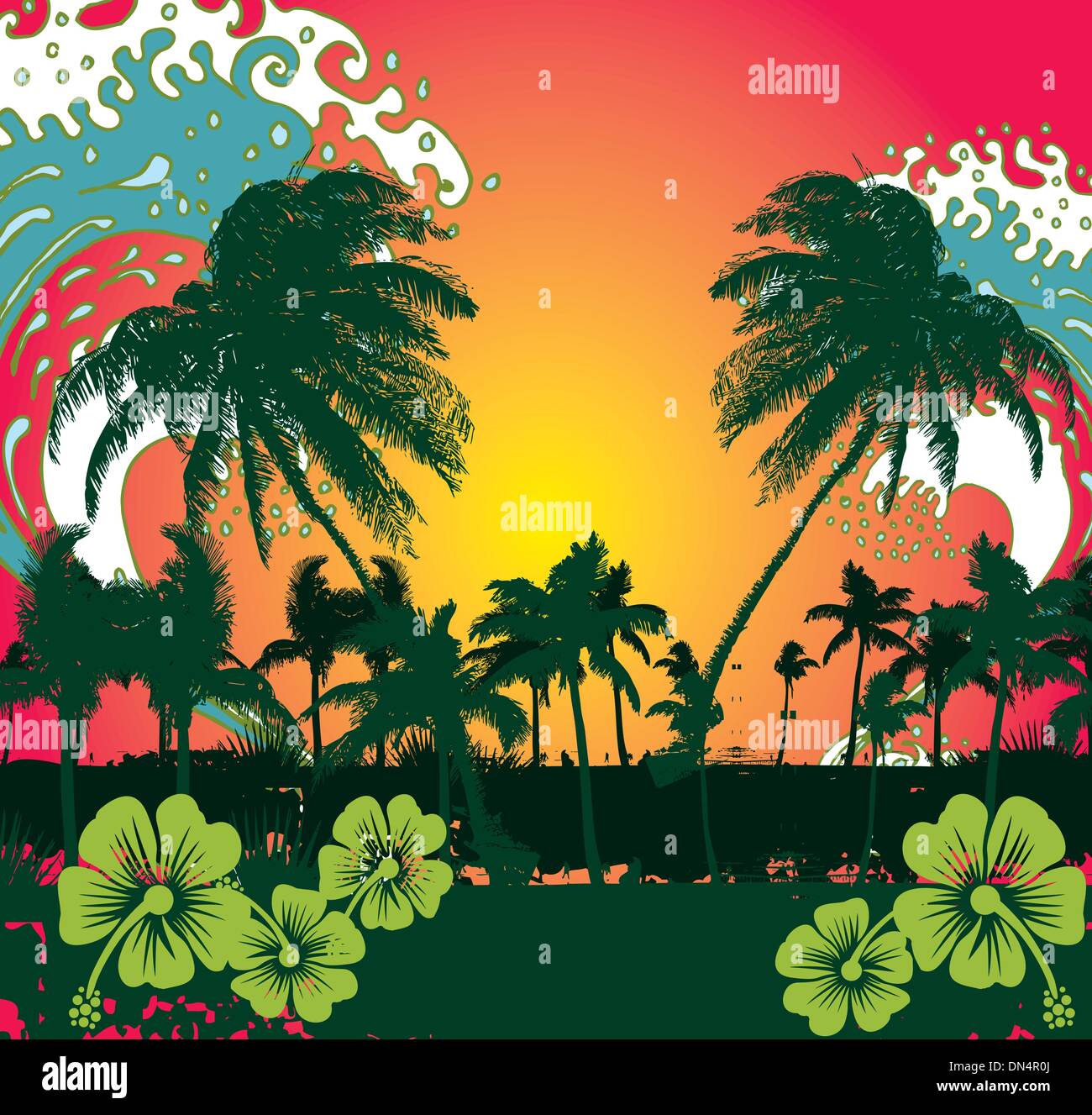 pacific surfer vector graphic design Stock Vector Image & Art - Alamy