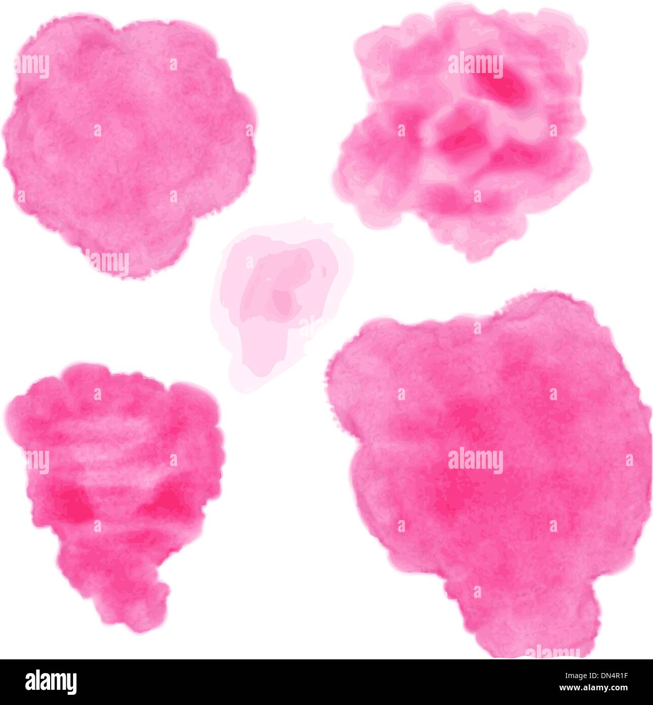 Colorful blobs paint brush Stock Vector Images - Alamy