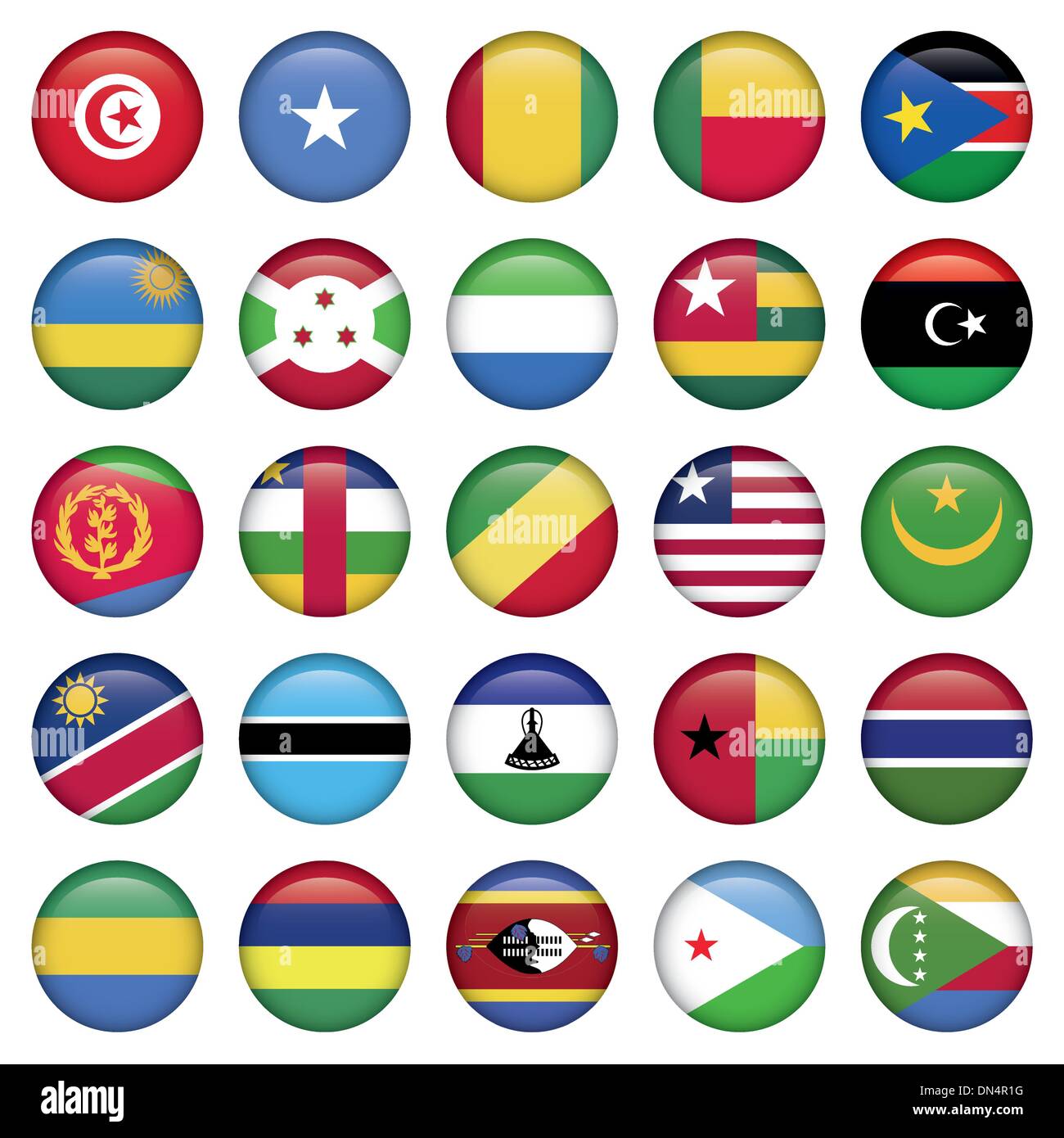 South Africa Burundi Flag Stock Vector Images Alamy