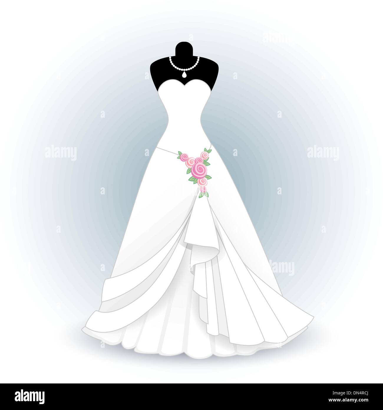 Wedding elegant dress Stock Vector Images - Alamy