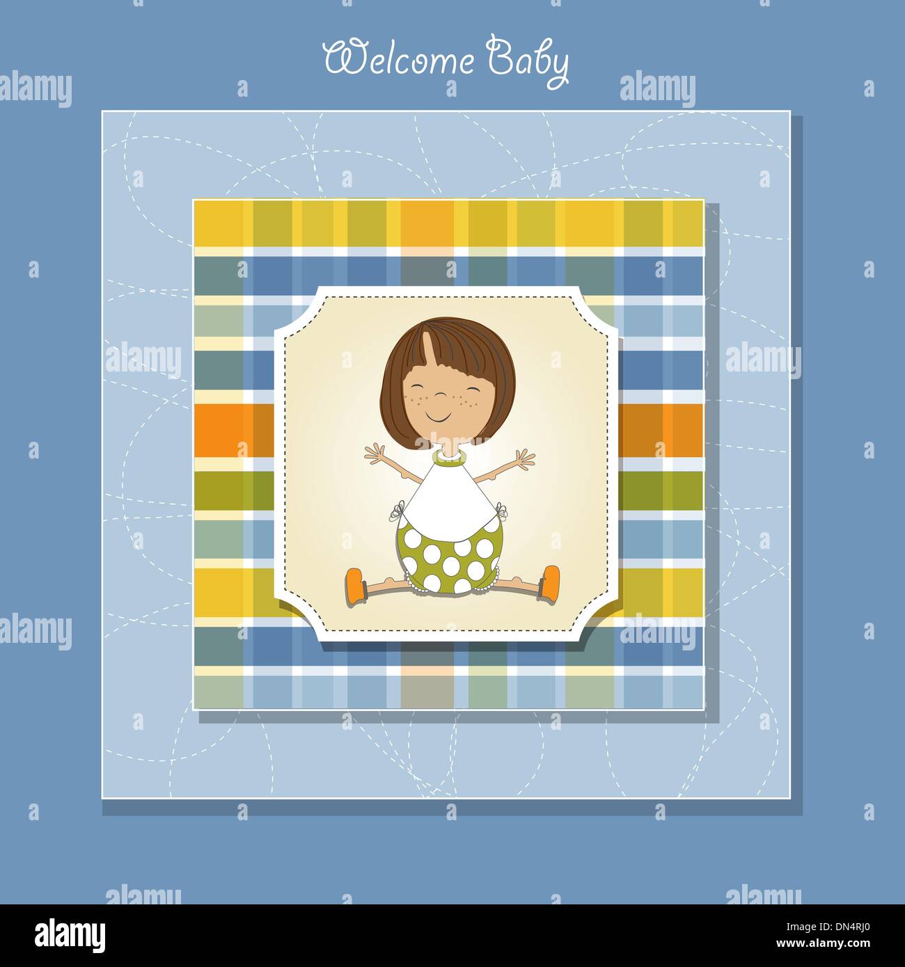welcome little girl Stock Vector Image & Art - Alamy