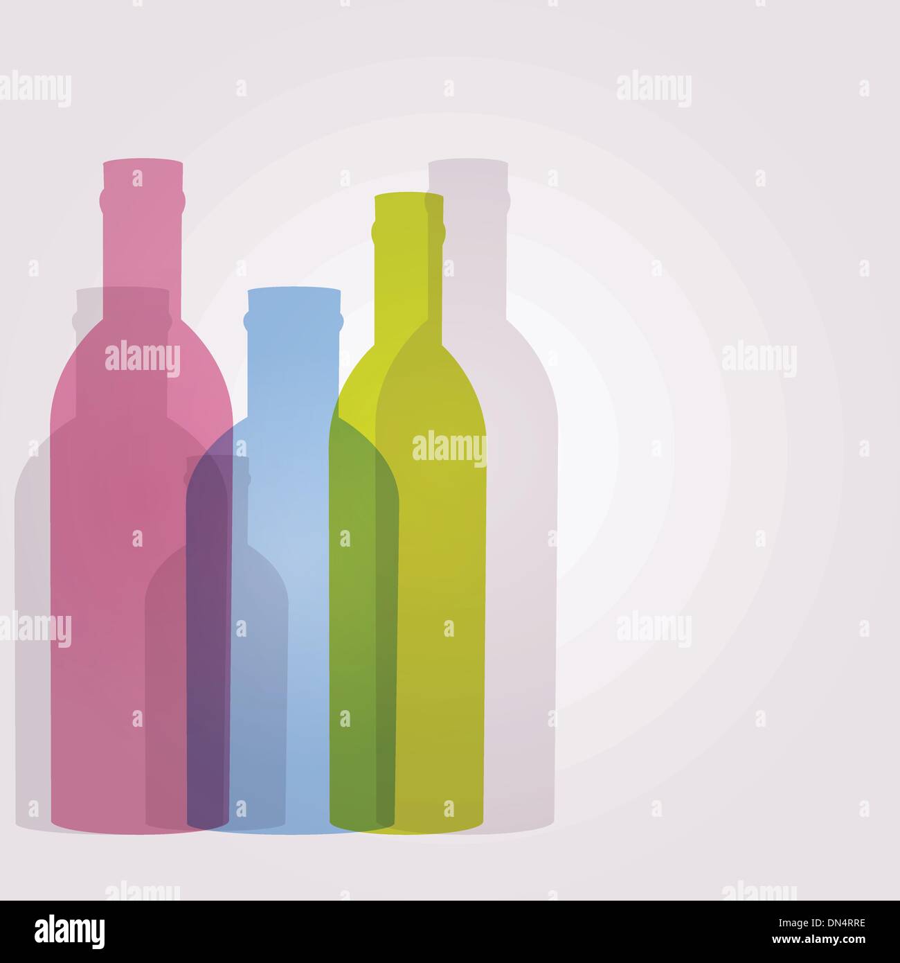 Abstract background with glass bottles Stock Vector Image & Art - Alamy